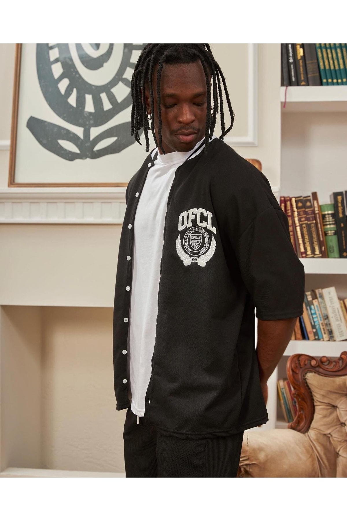 FUWEAR Ofcl Baskılı Oversize Kolej Gömlek - Fiyatı, Yorumları