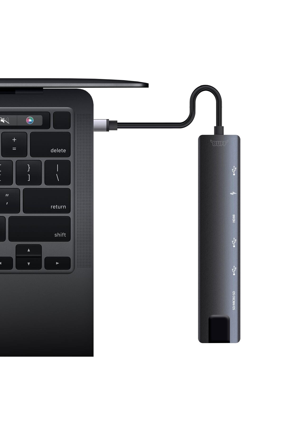 Buff Labs Buff Type C Usb 8 In 1 Hub Çoklayıcı Adaptör - Fiyatı, Yorumları