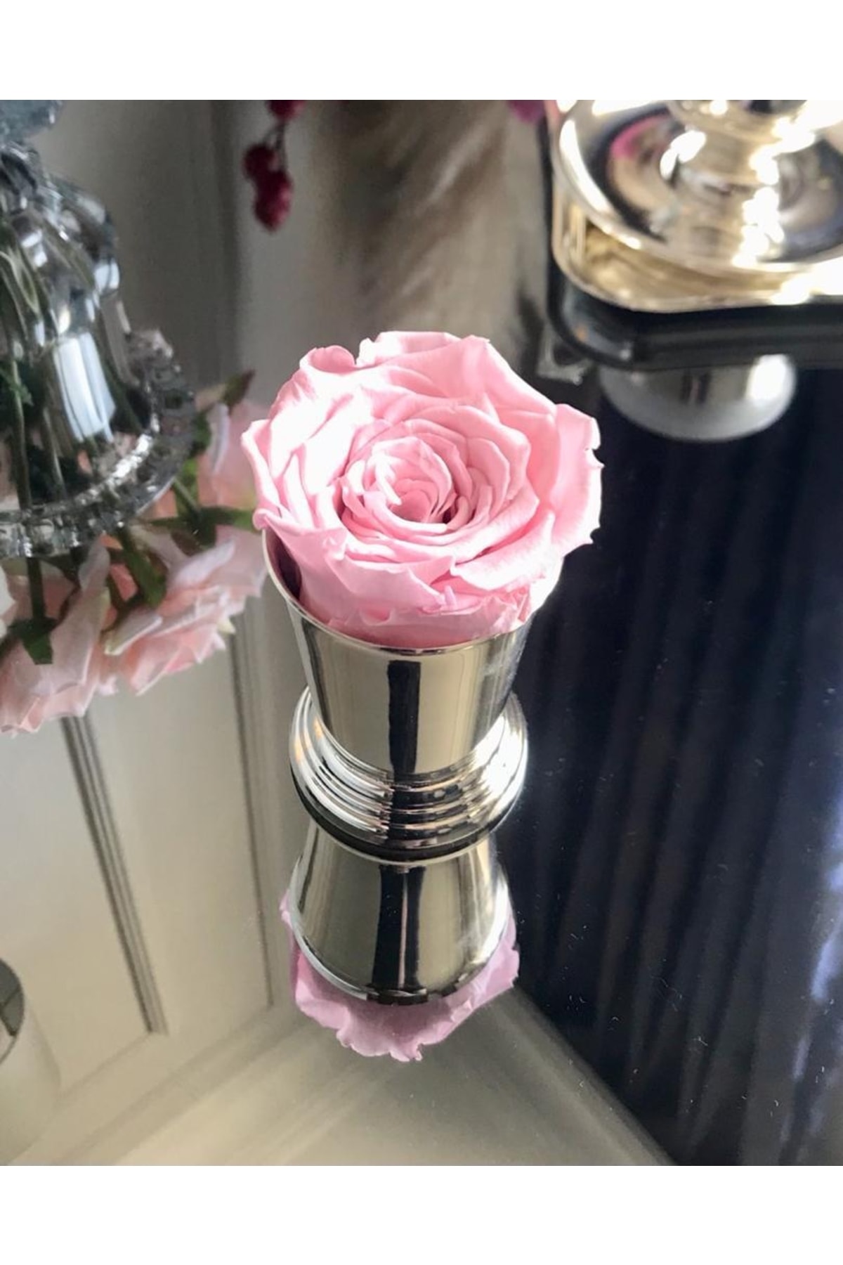 MELT HOME DESİGN Toz Pembe Solmayan Ekvator Gülü - Fiyatı, Yorumları