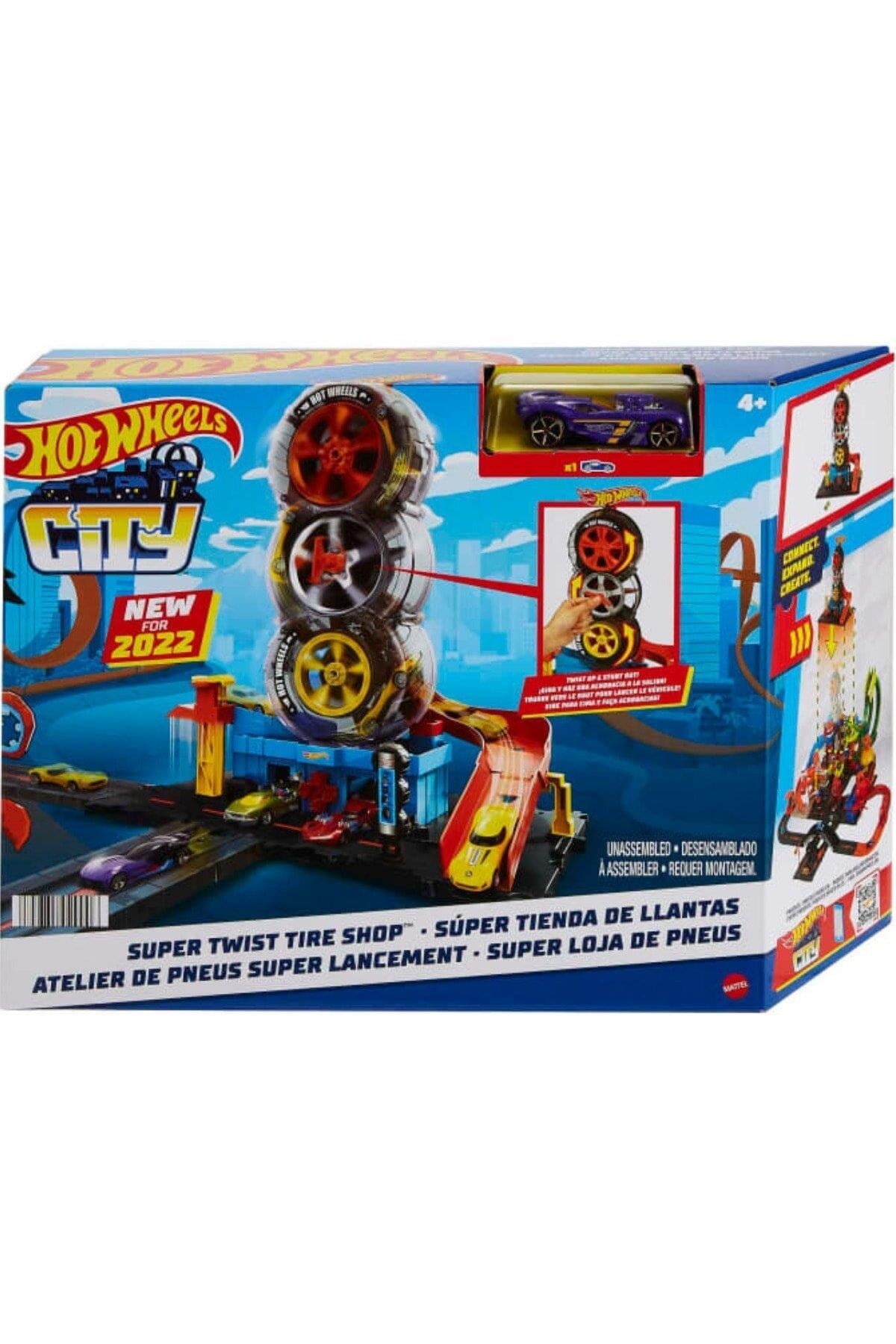 HOT WHEELS City Tekerlek Kulesi Oyun Seti, Arabaların Tekerleğin ...