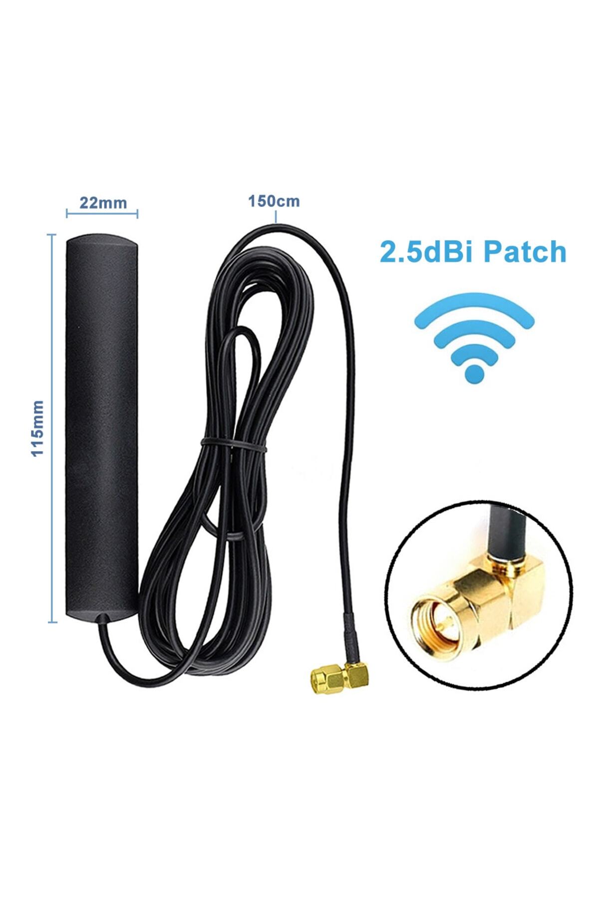 Alkatronik 2.5dbi Patch Anten 1.5 Metre Sma Erkek 433mhz 50ohm Gsm Gprs ...