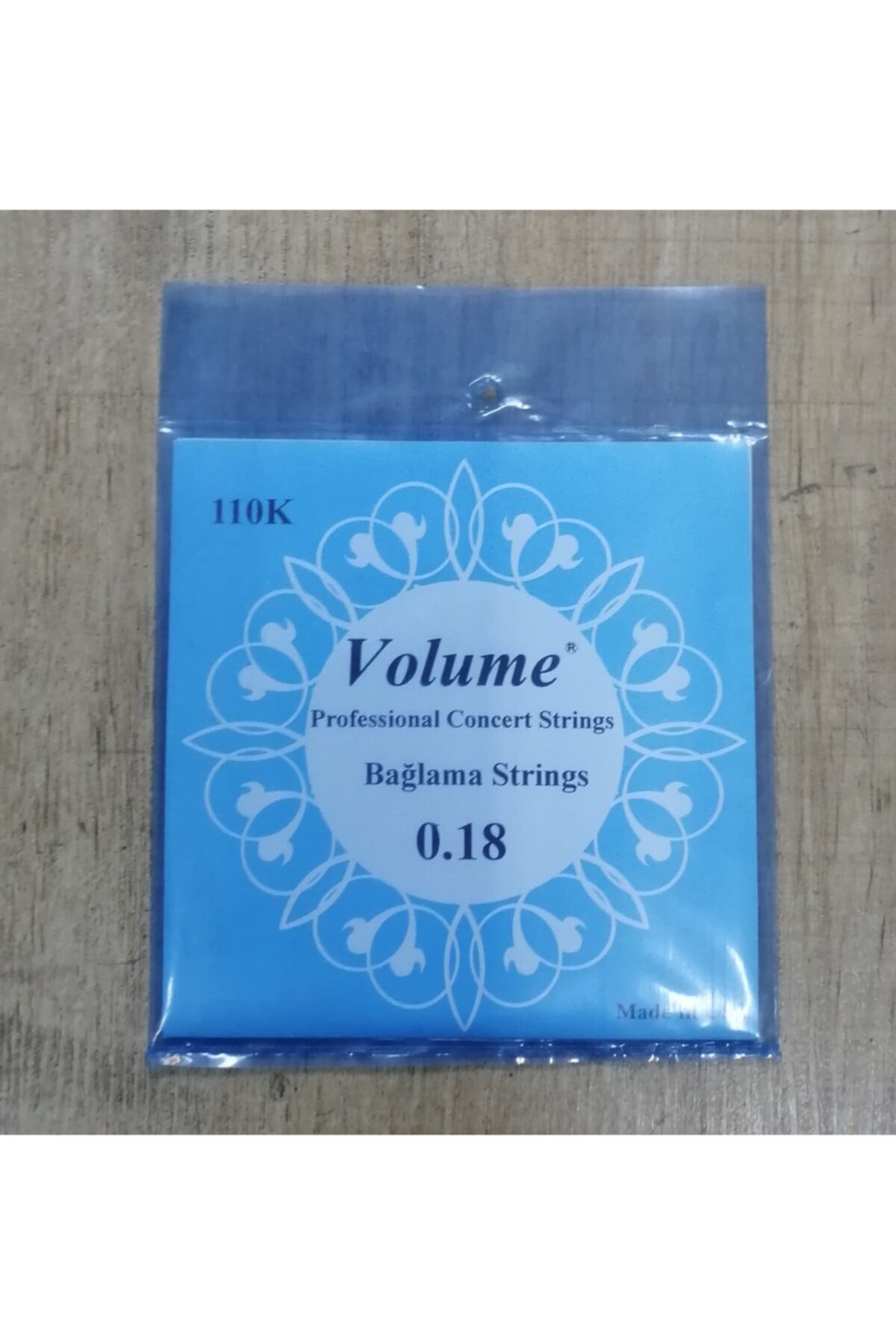 VOLUME Bağlama Saz Teli 0.18 Kısa Sap (Tezene)