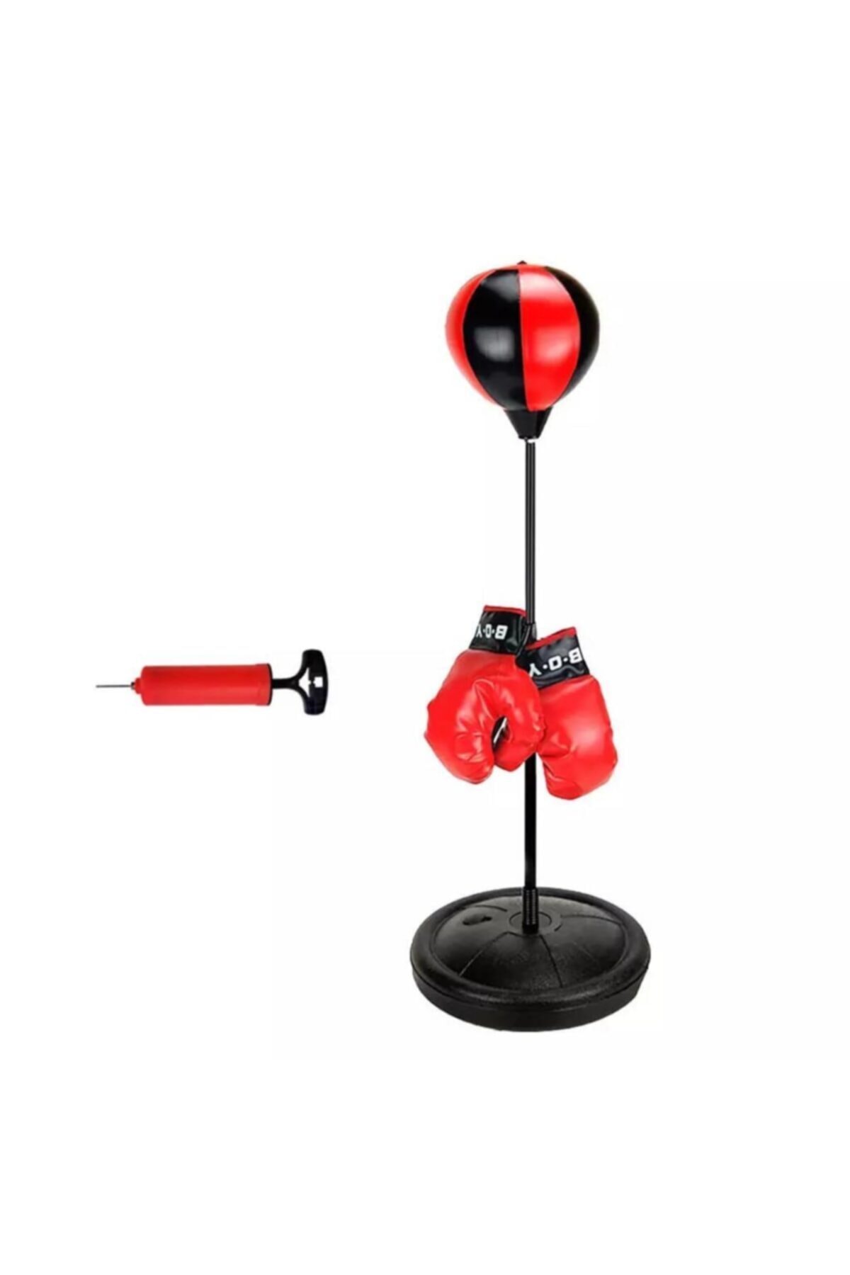 Leyaton Boks Standı 70-105 Cm Refleks Topu Boks Seti Eldiven Hediye ...