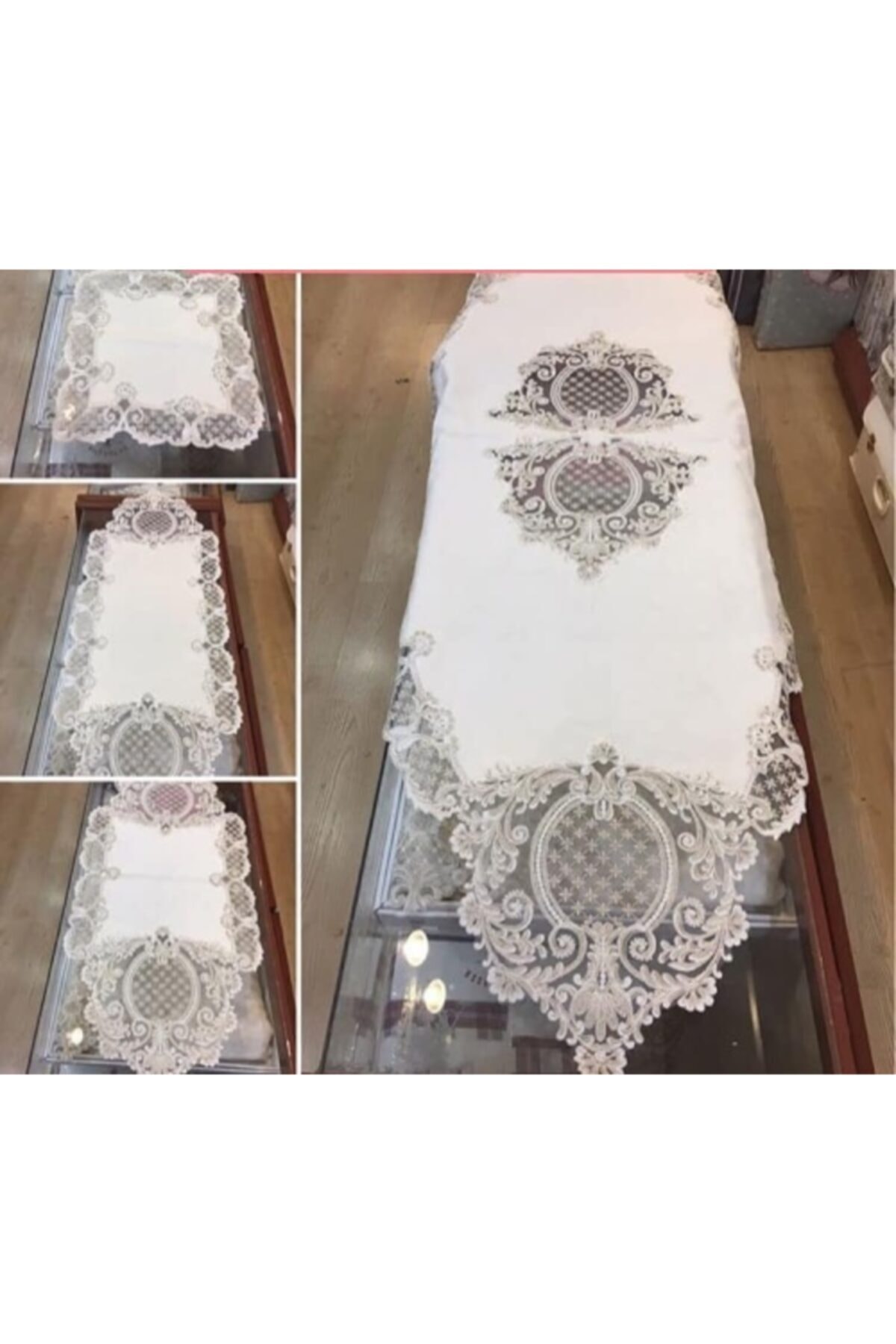 mahmut çeyiz Çağla Keten 5 Parça Fransız Danteli Salon TakımıFiyatı ...