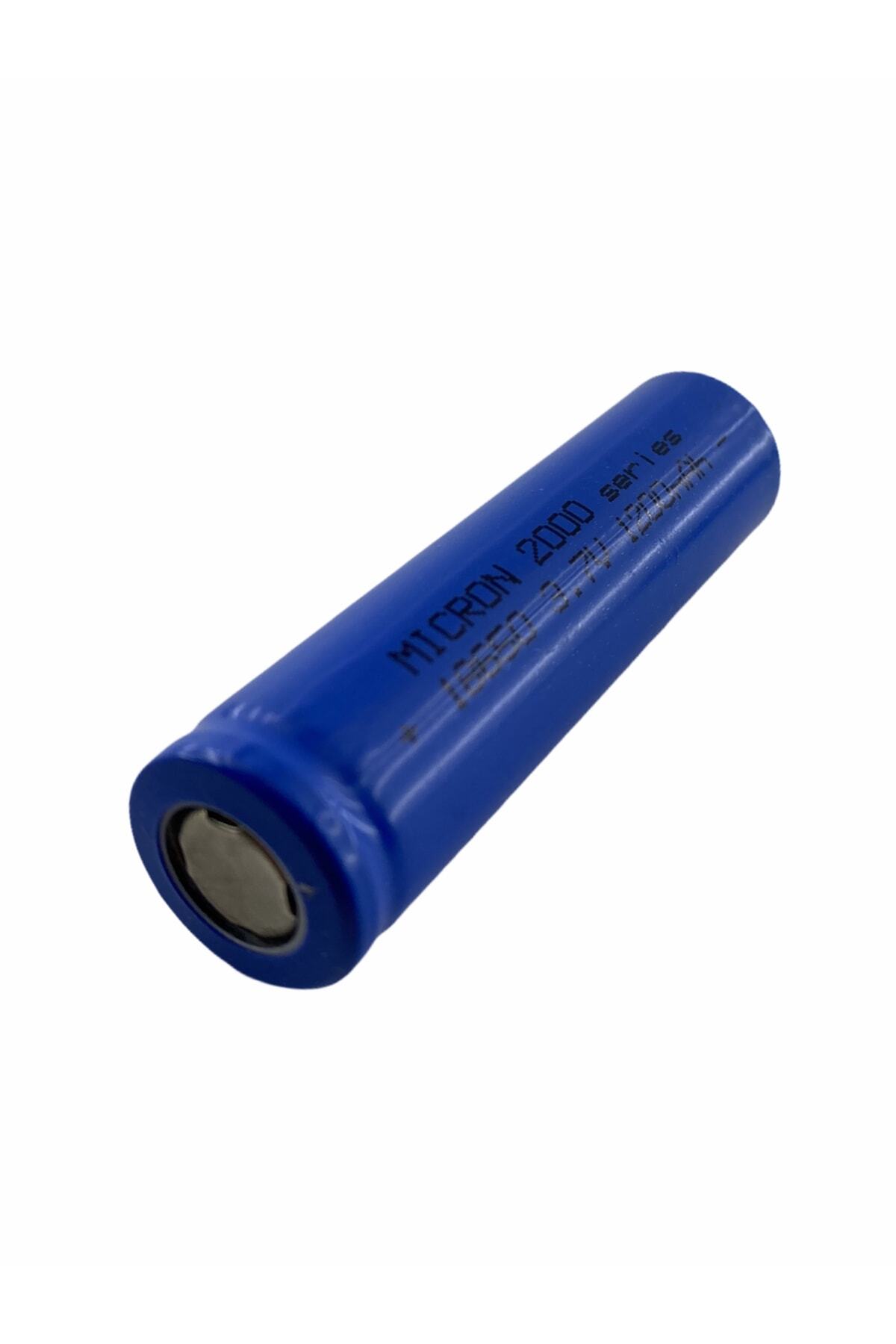 Micron 18650 Lityum Pil (BATARYA) 1200 Mah (AMPER) 3.7 V ( Volt) Şarj Edilebilir Başsız Pil
