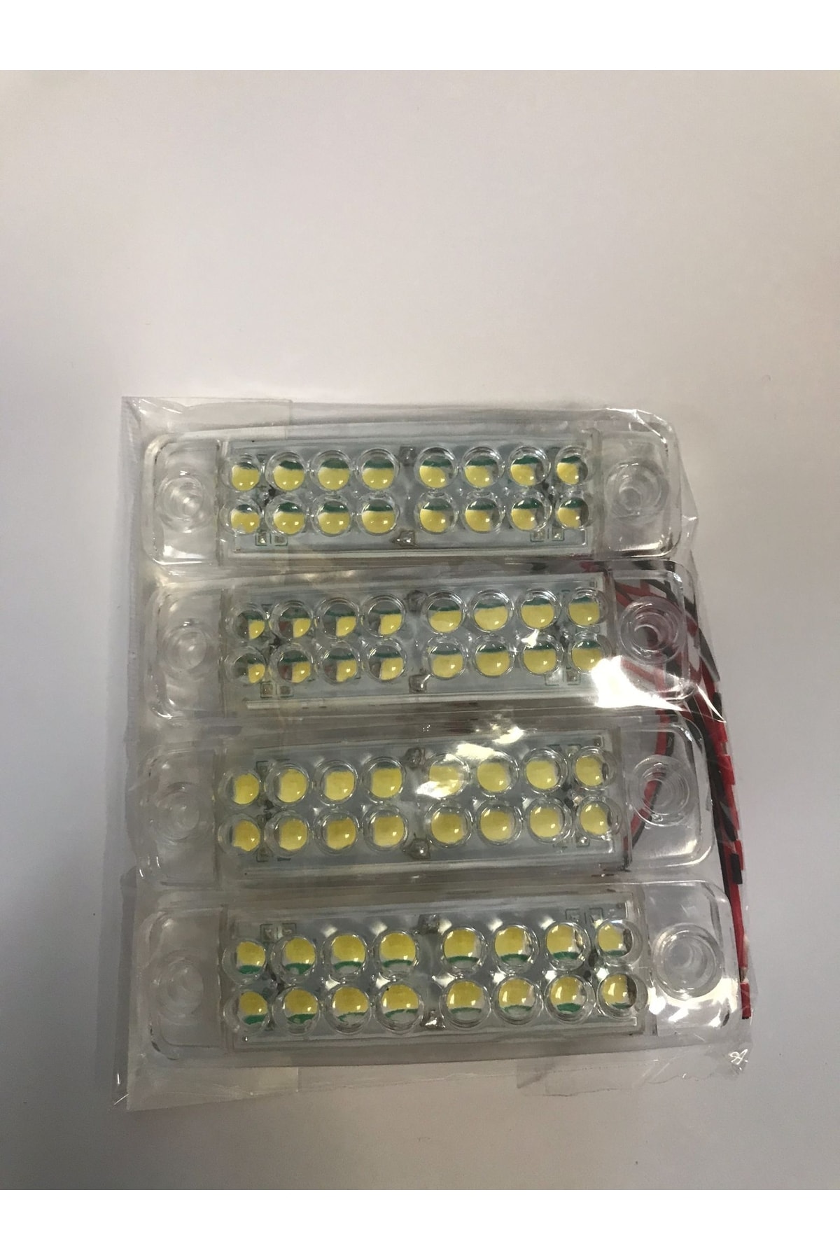 Akyol 16 Ledli Çift Sıra Mercek Led Beyaz Renk (4 ADET) - 12-24 V Led ...