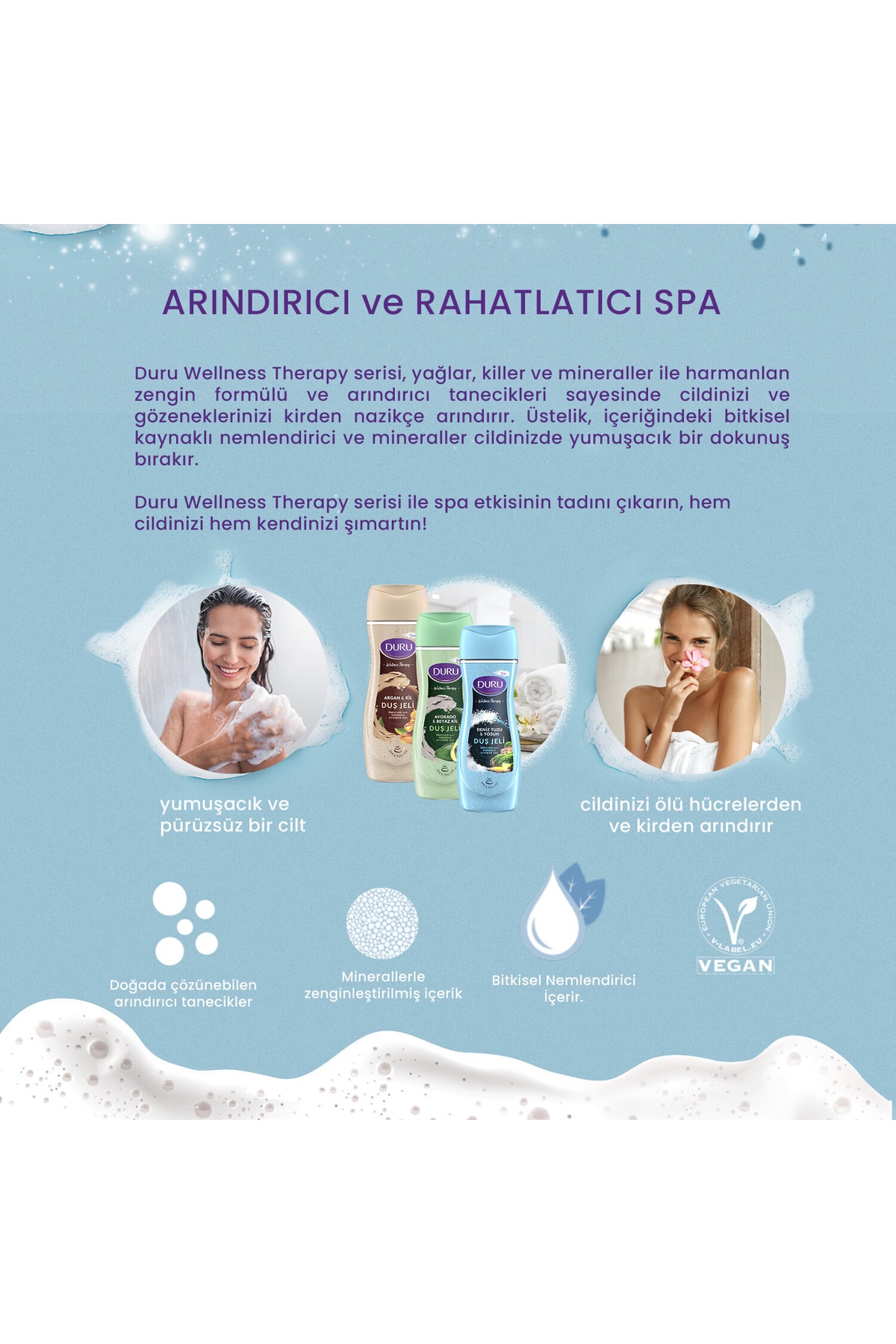 Duru Wellness Therapy Deniz Tuzu & Yosun Duş Jeli 2x450ml Fiyatı ...