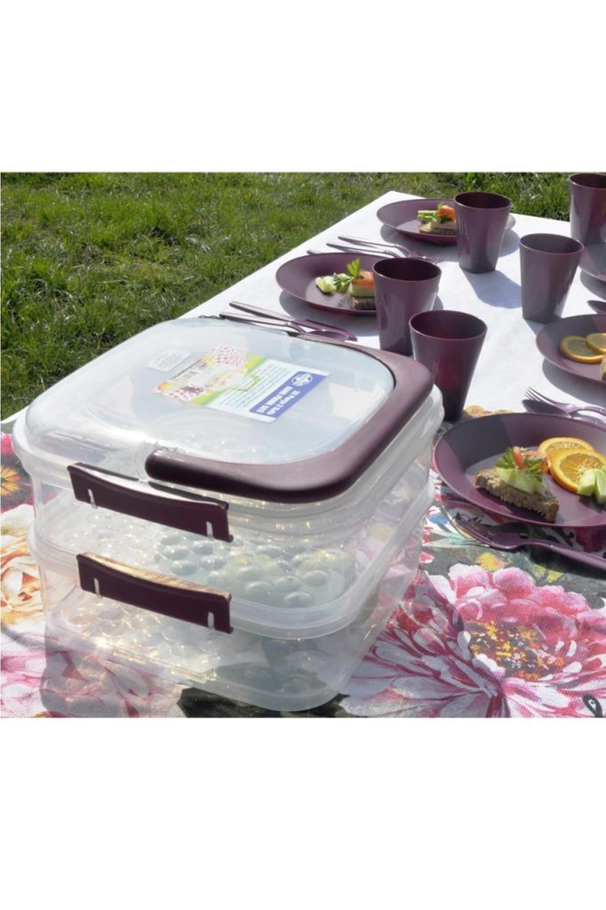 Saban Katlı Piknik Seti Mürdüm Fiyatı, Yorumları - Trendyol