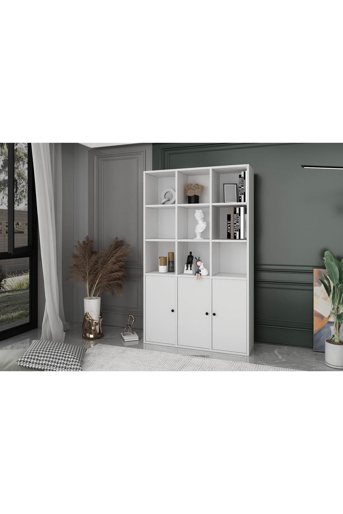 Nettrends 3 Kapakli Rafli Kitaplik 97 Cm Beyaz Ktp-1078-ç - Fiyatı ...