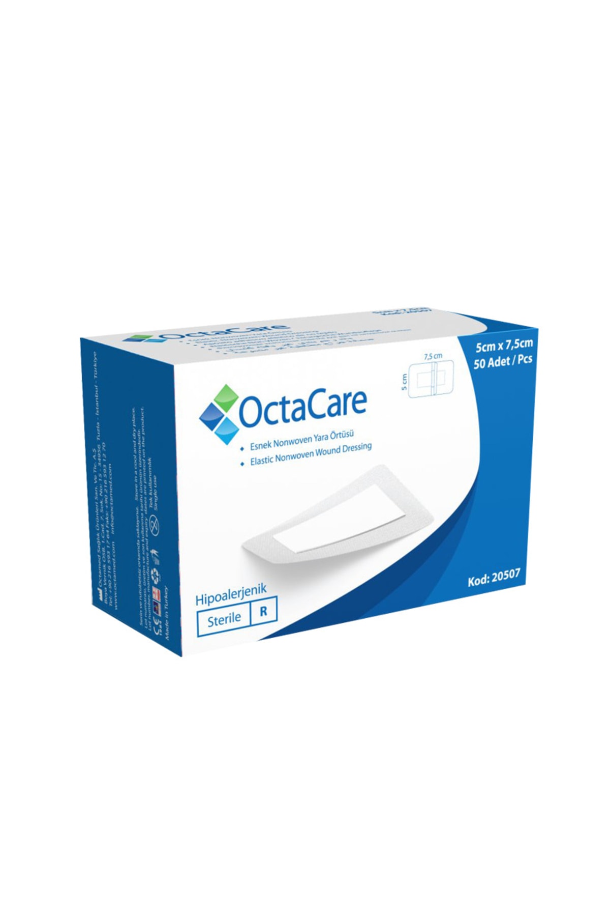 Octacare Esnek Steril (nonwoven) Yara Örtüsü 5cm*9cm - Fiyatı ...