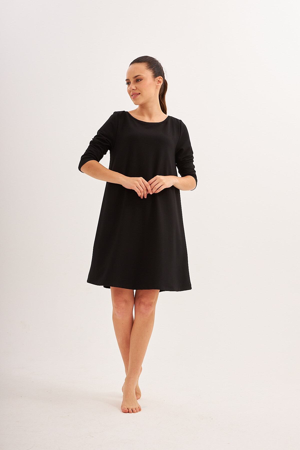JUST BASIC Relax Dress Kadın Siyah Elbise Fiyatı, Yorumları - Trendyol