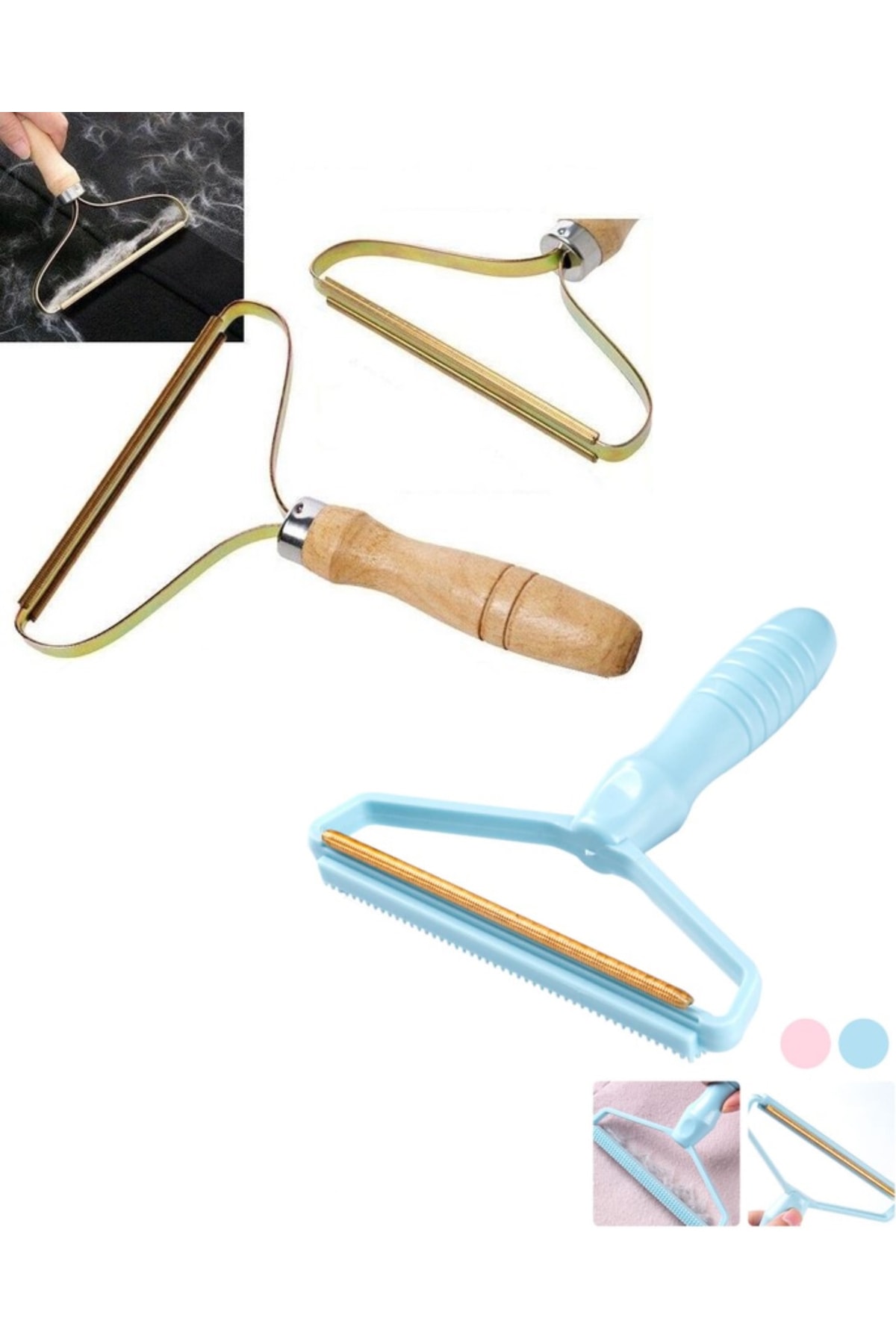 mirach 2’li Paket Kazak Tüy Tiftik Temizleyici Temizleme Aleti Seti ...