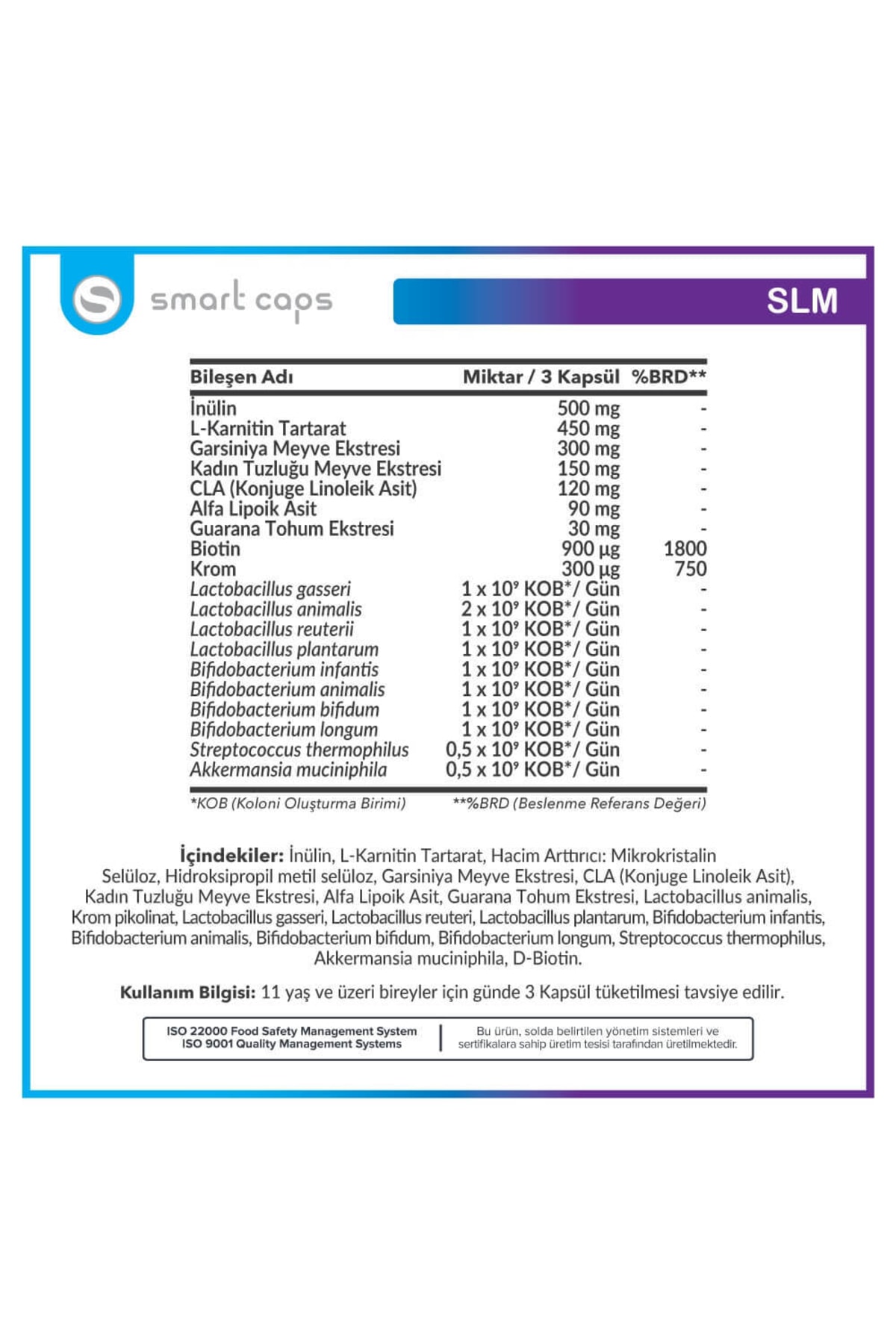 Smartcaps Slm Akkermansia Muciniphila & Garcinia Cambogia Extract 60 ...