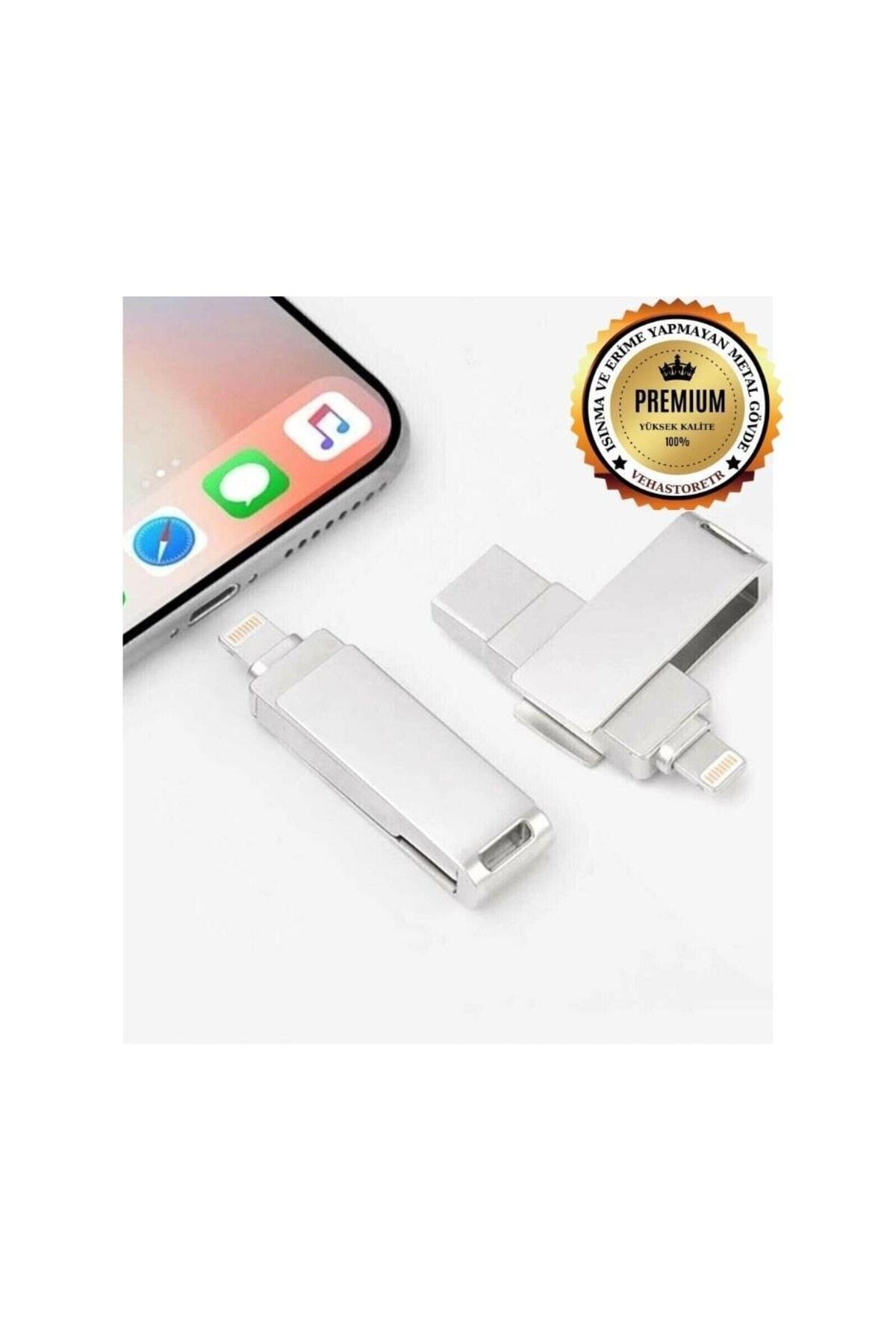 VEHASTORE 64gb Otg Iphone Usb Flash Bellek 11 / 11 Pro / 7 / 7 Plus 8 / 8 Plus / Se Uyumlu ...