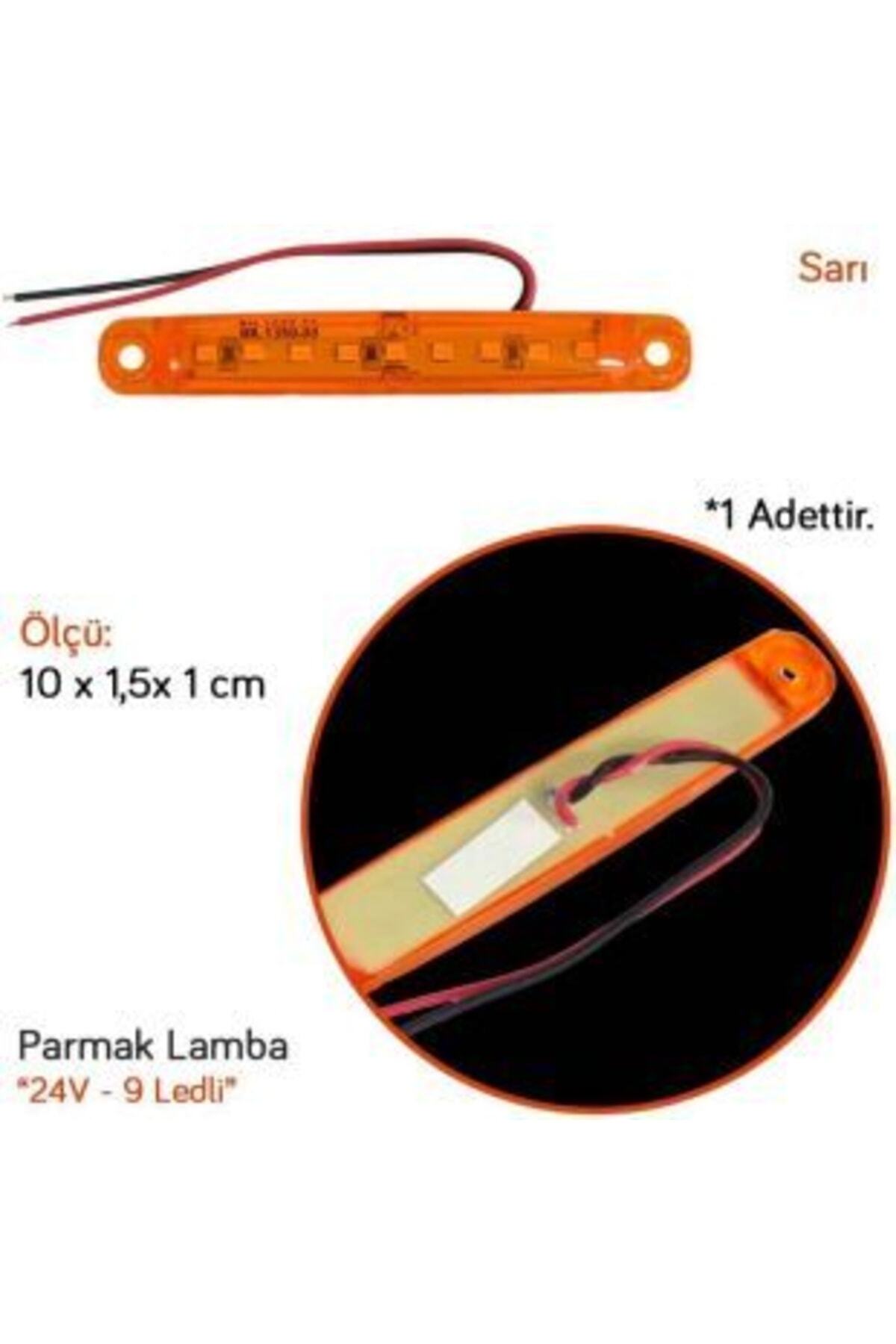 Ahmet Otomotiv Parmak LED Lamba 12V-24V 10 Adet Sarı Fiyatı - Trendyol