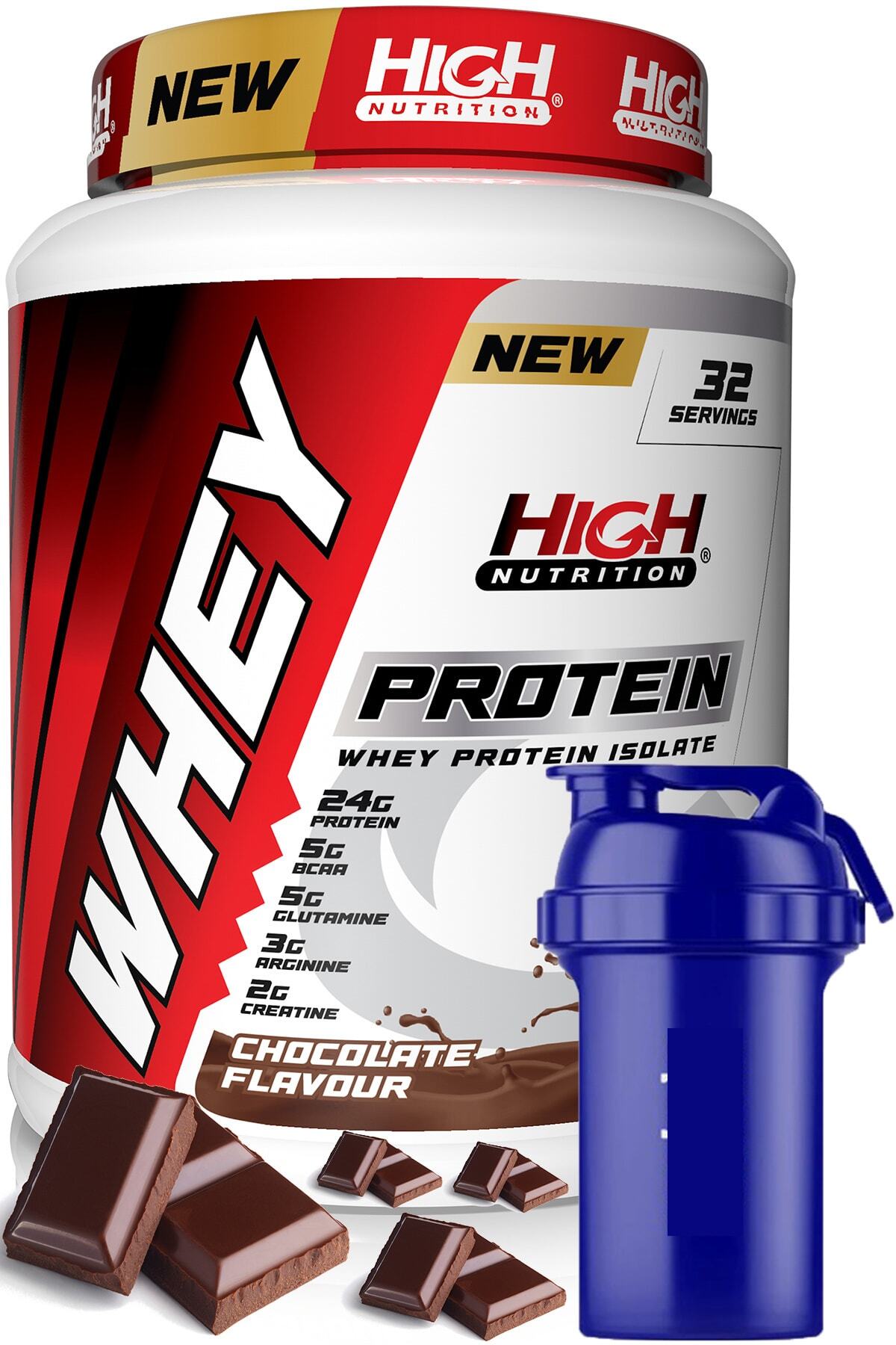 High Whey Protein 960 Gr Çikolata Aromalı Protein Tozu 24 Gram Protein ...