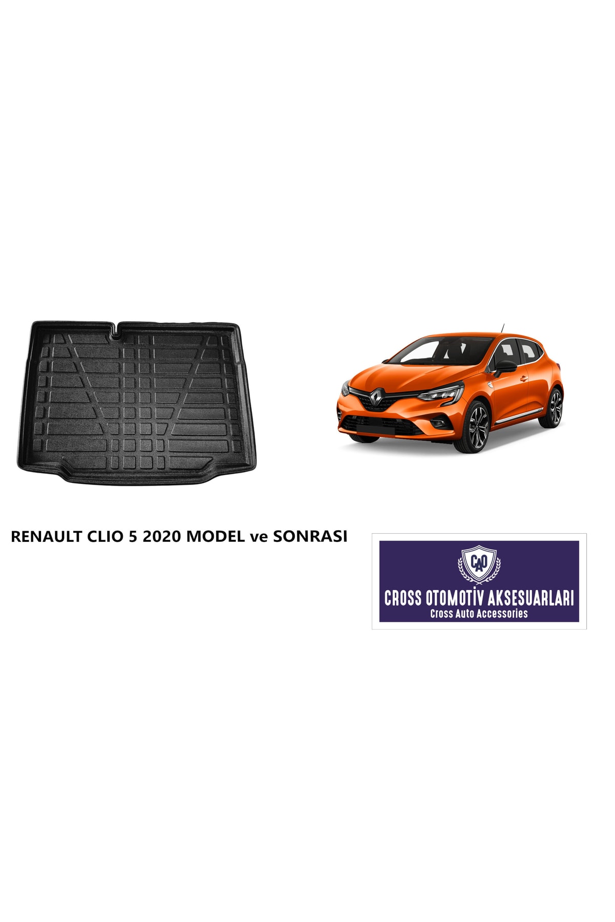 Genel Markalar Renault Clio 5 HB 2020 ve Sonrası Bagaj Havuzu SİYAH ...