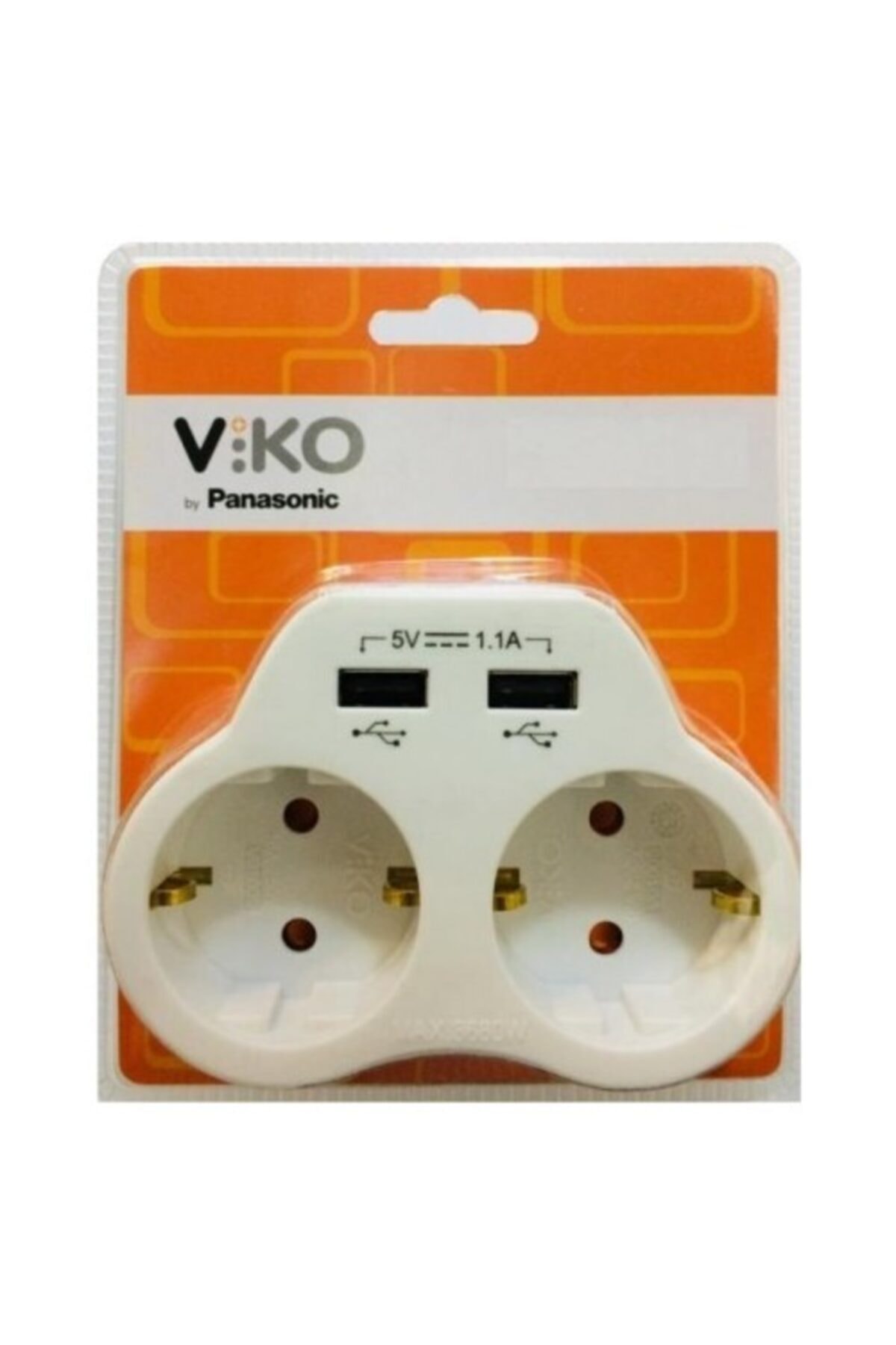 VİKO Ikili Topraklı Ve Usb Çıkışlı Fiş Priz (2A)vk 90301814 Fiyatı ...