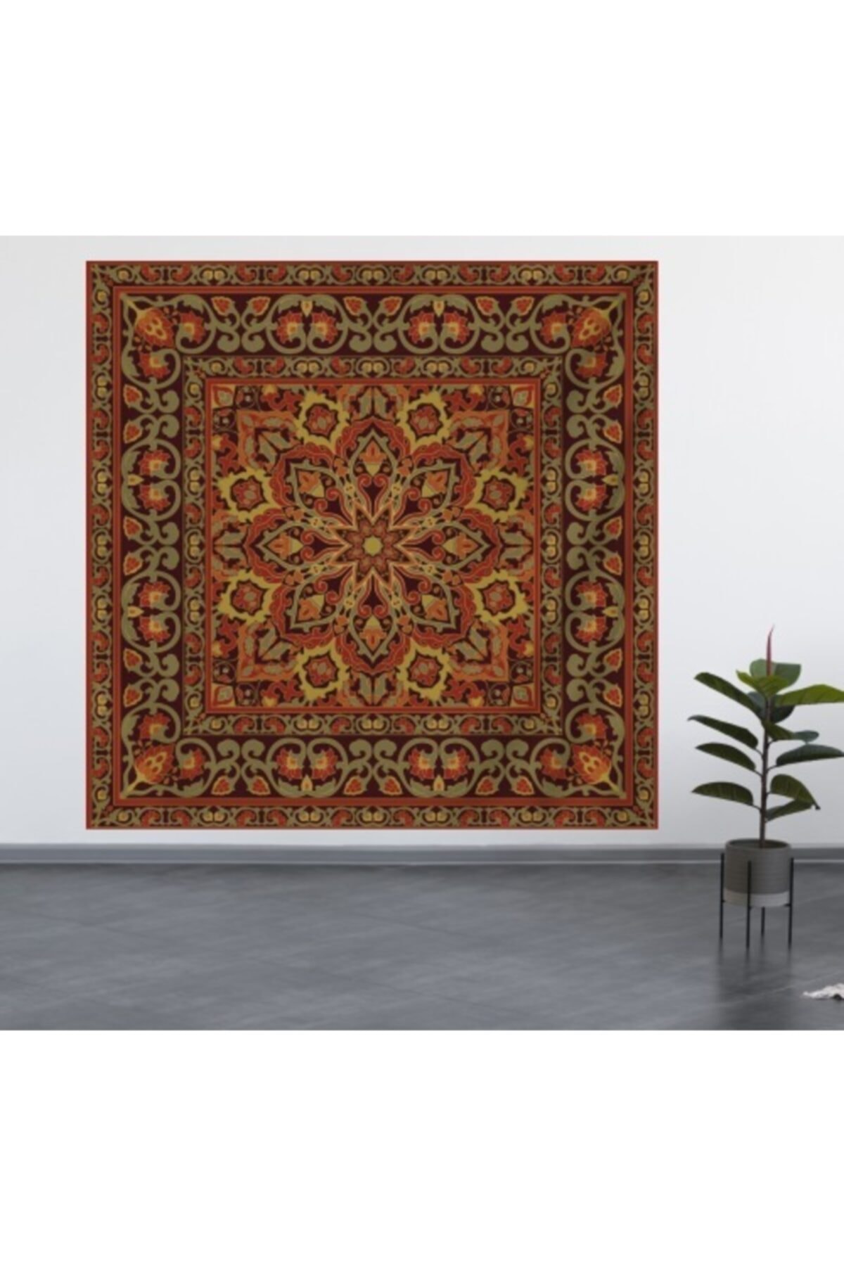ALAMODECOR Mandala Desen Duvar Örtüsü (100X100, 140X140) / Duvar Halısı ...