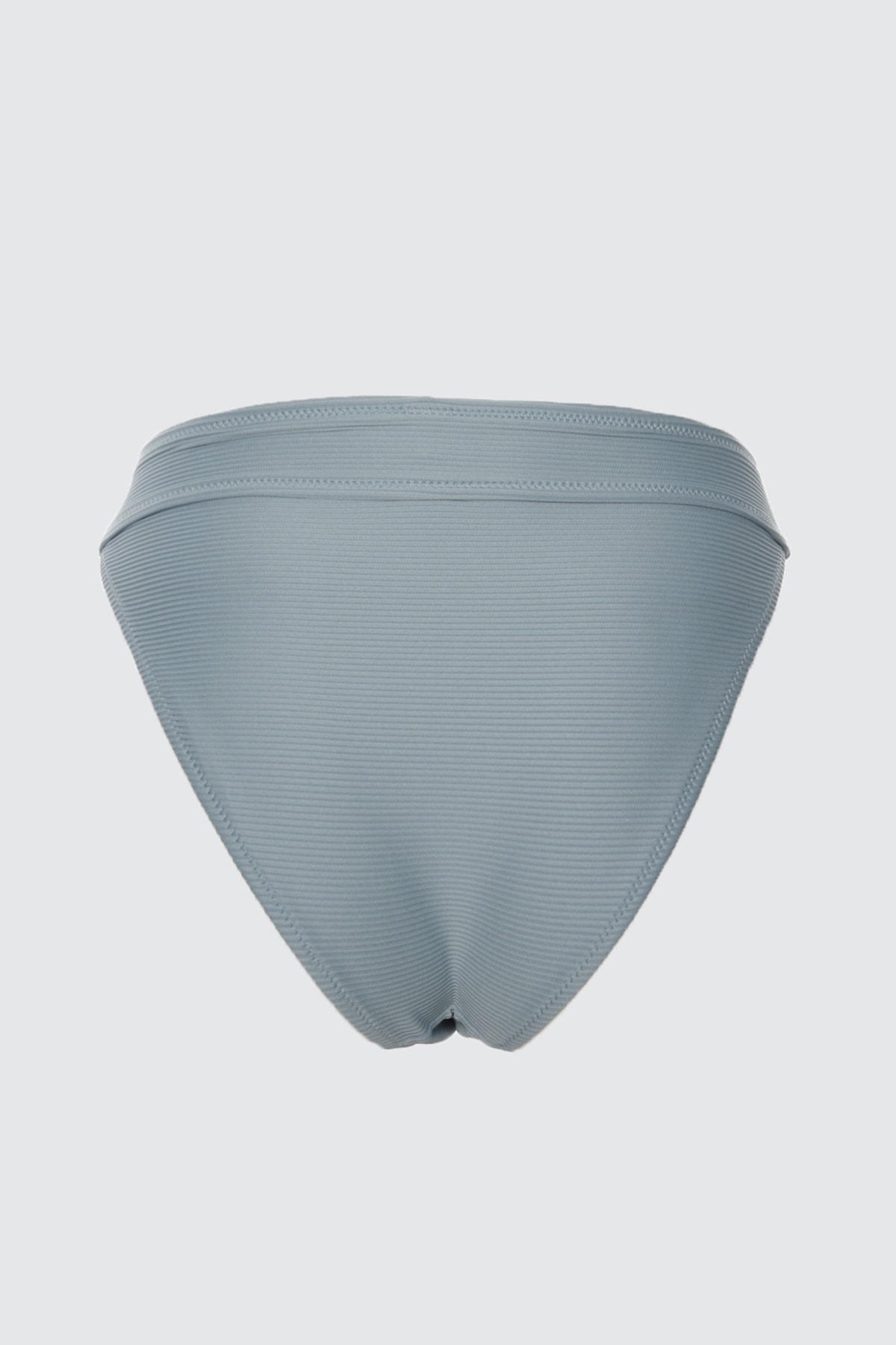 Trendyol Collection Blue Textured High Leg Regular Bikini Bottom ...