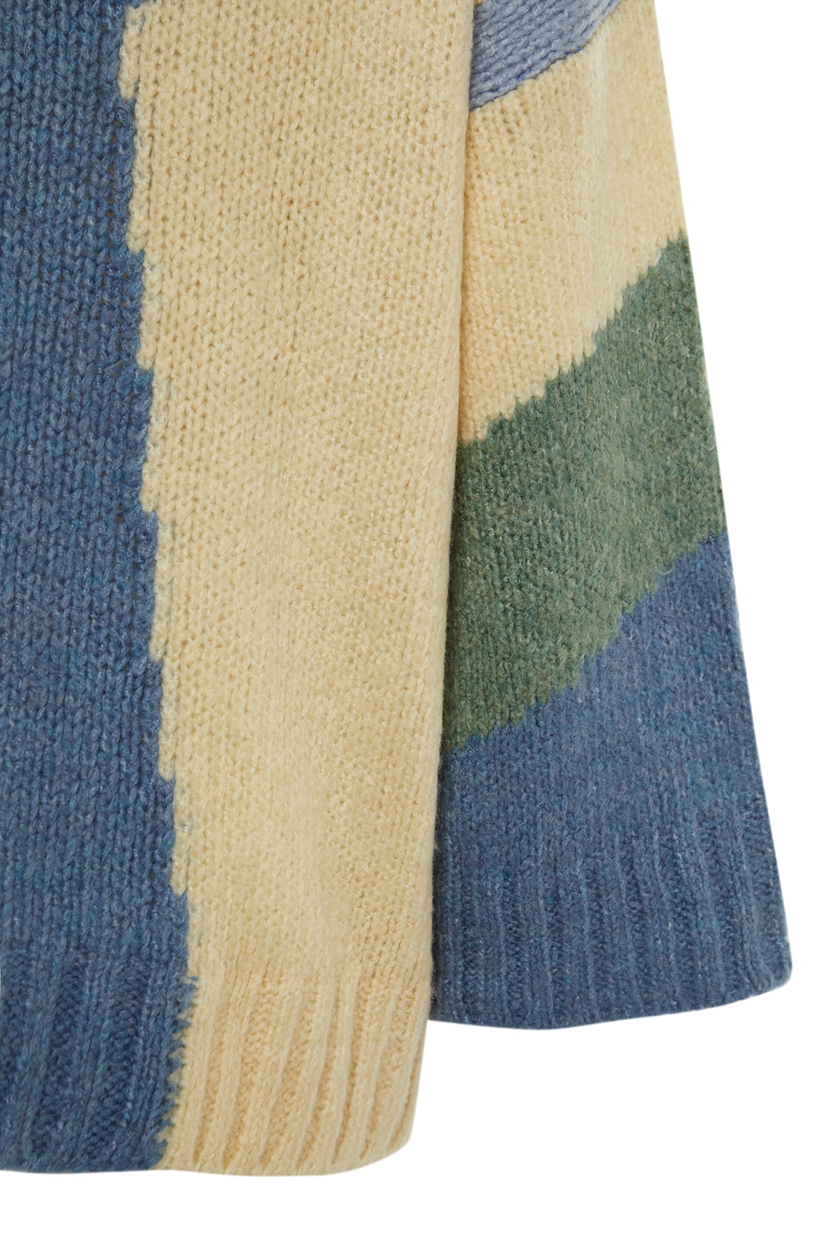 Trendyol Collection Color Blocked Blue Knitwear Sweater - Soft Texture ...