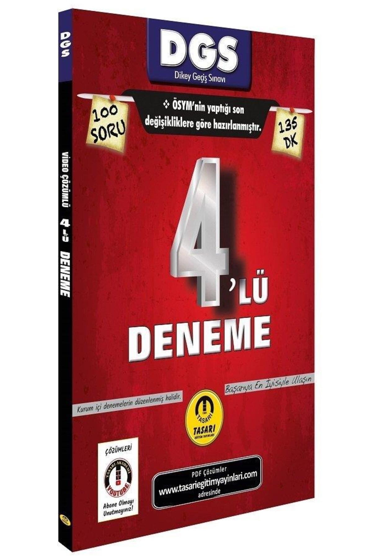 Tasarı Yayınları Tasarı Dgs 4 Deneme 100 Soruluk Pdf Çözümlü - Fiyatı ...