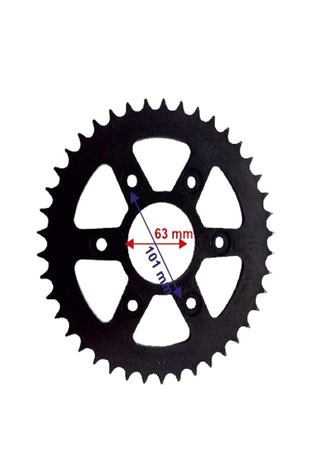 Genel Markalar Arka Dişli 520-42t Iç 63 Mm 6 Delikli Bajaj Dominar 400 ...