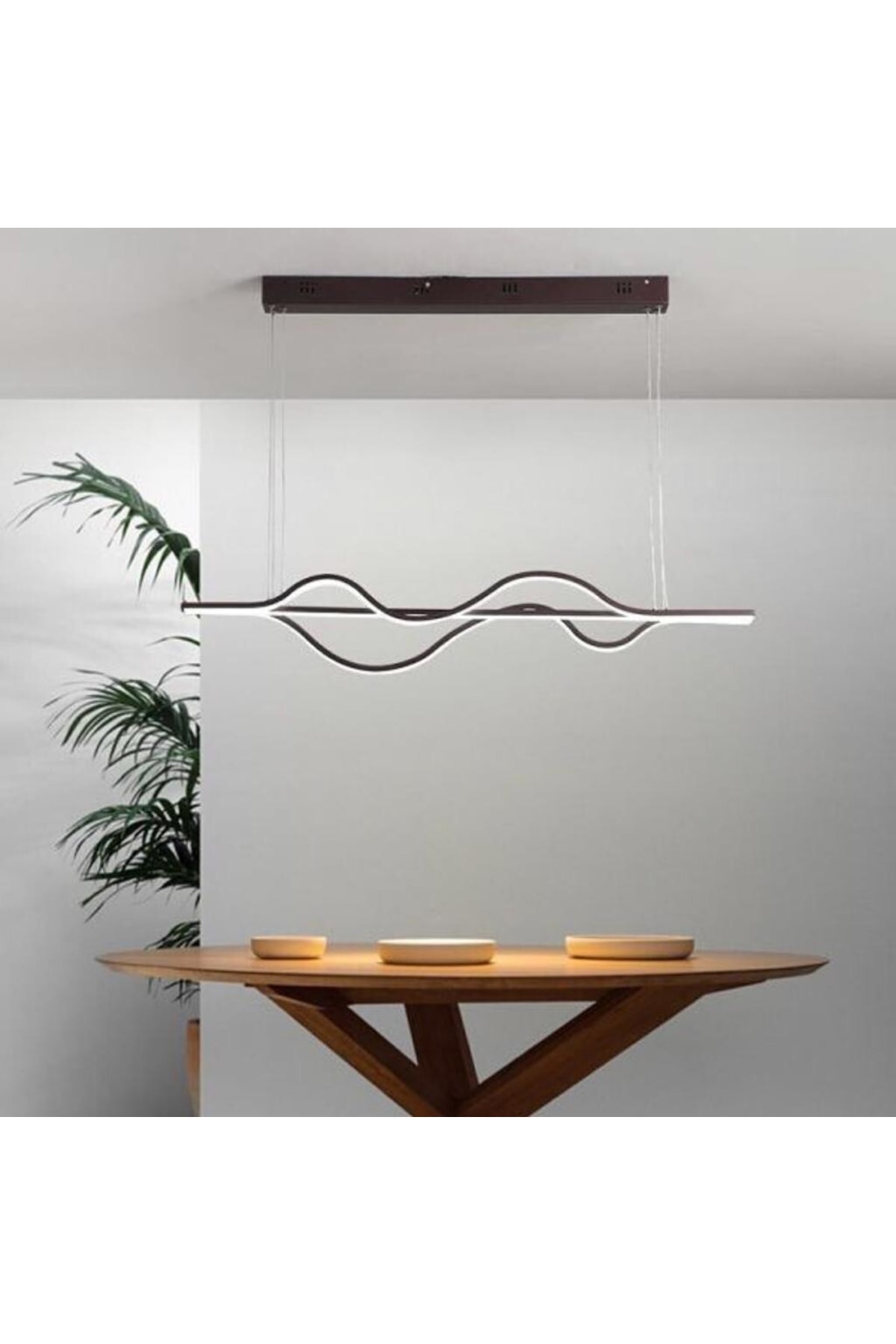 TRİOLUX Led Avize Sarkıt Anahtar Trv30073 Pro 120cm Boya:beyaz - Işık ...