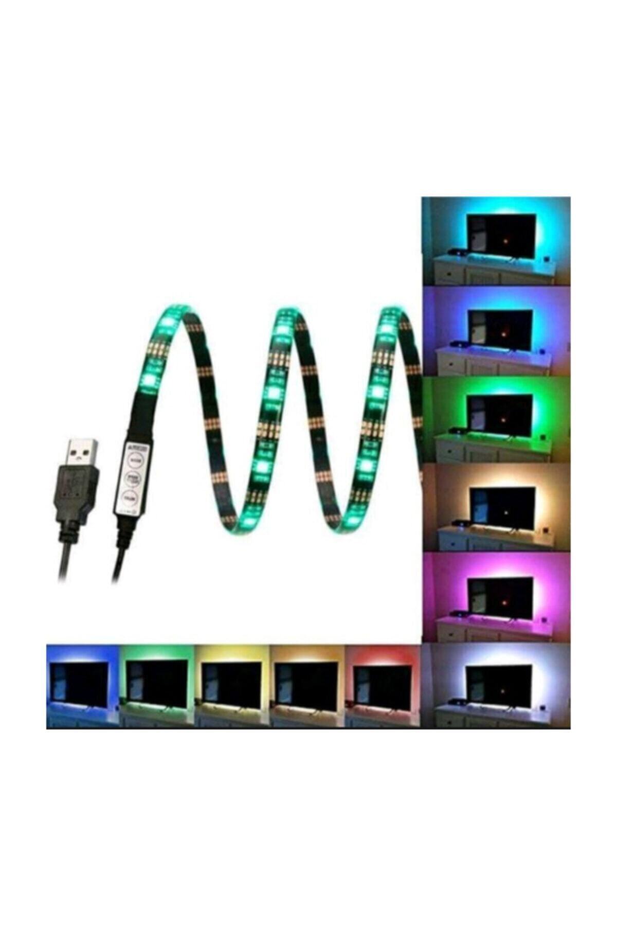 HANOVER Usb Girişli Televizyon Monitör Masa Aydınlatma Rgb Şerit 1.5 ...
