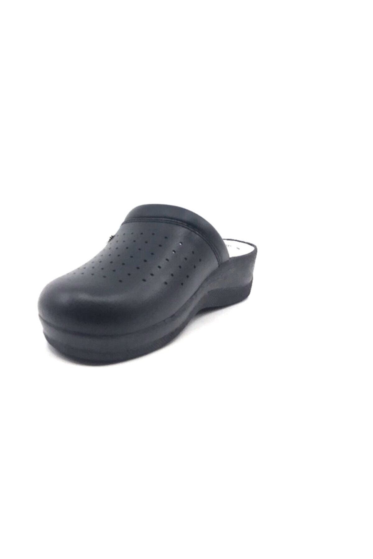 Gezer Kadın Siyah 4 Nokta Anatomik Hastane Iş Sabo Terlik 04770 ...