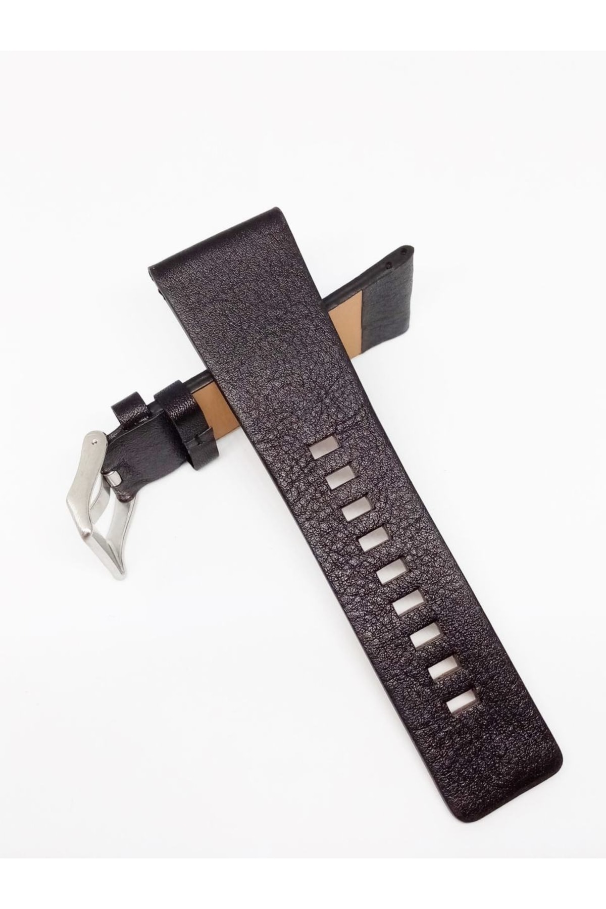 onlinekordon Diesel Dz4140 Dz1114 Uyumlu Siyah Hakiki Deri Saat Kordonu ...