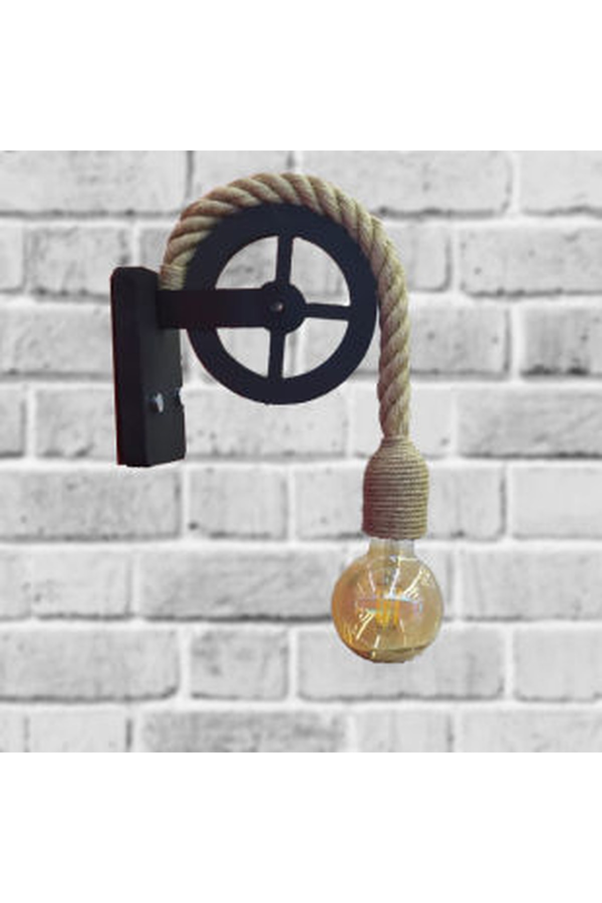 DESİNGSTORE Aplik Duvar Aydınlatma Modern Tasarım Ahşap Makara Aplik ...