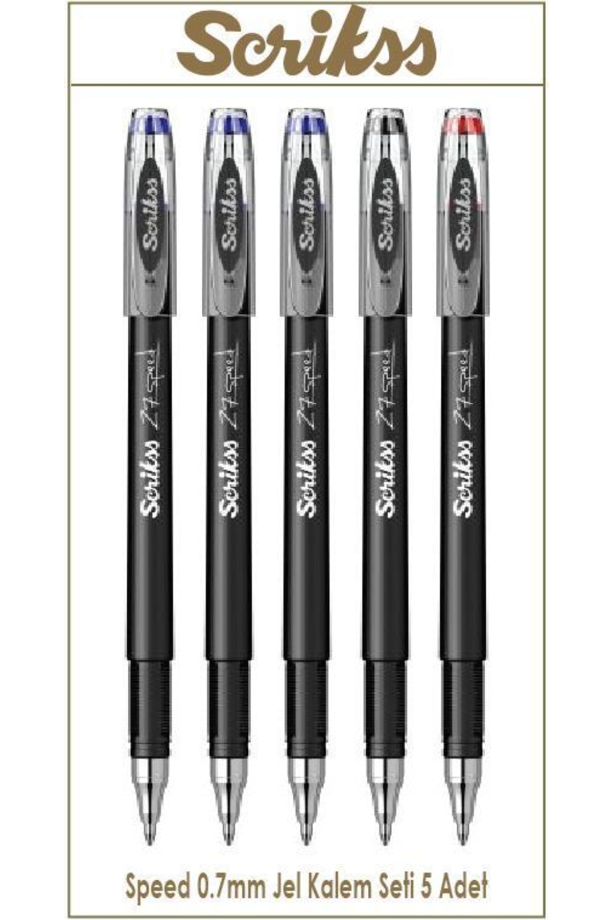 Scrikss Speed 0.7 Mm Tükenmez Jel Kalem Seti 5 Adet - Fiyatı, Yorumları