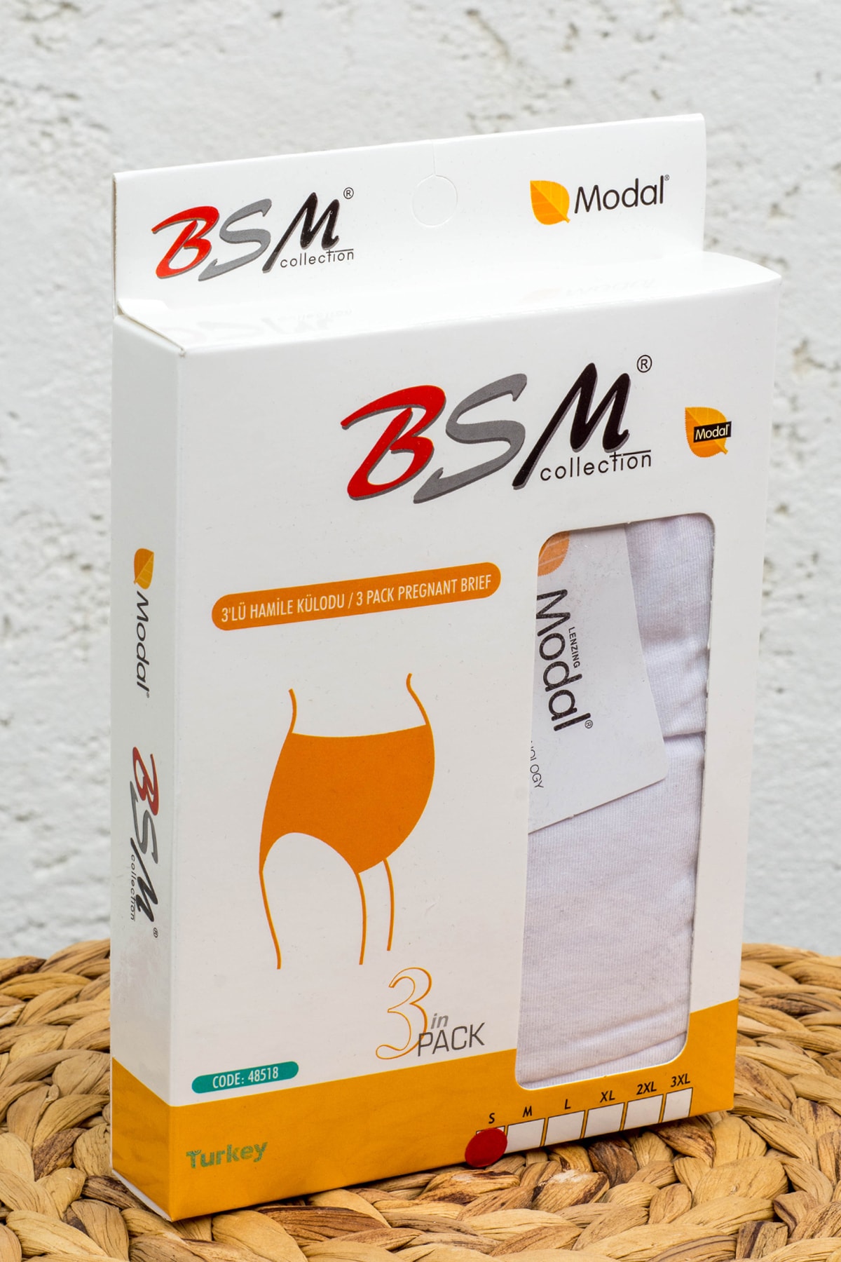 BSM 9'lu Modal Kadın Beyaz Geniş Rahat Kilot Hamile Külodu - Fiyatı ...