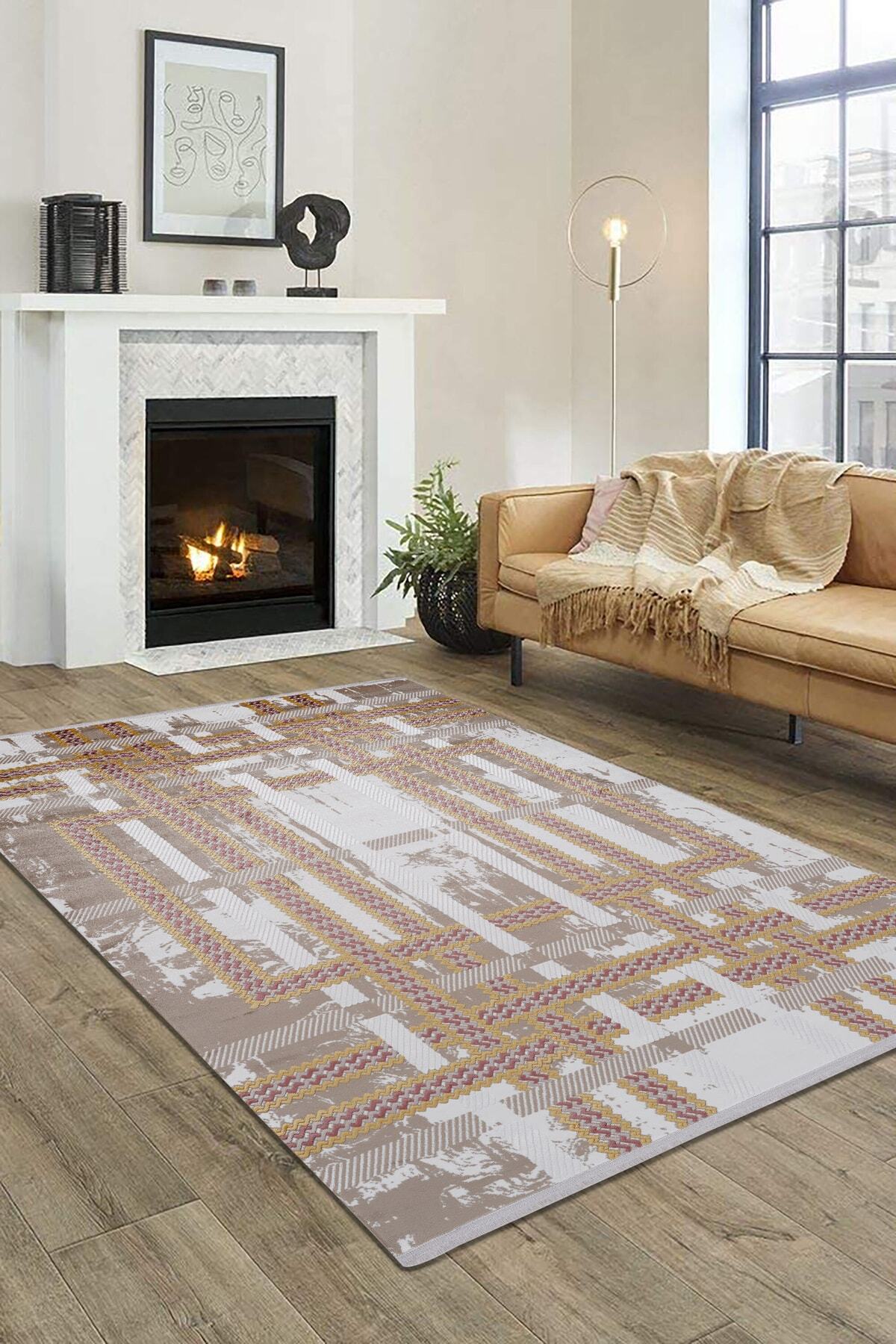 Atlas Halı Atlas Ecole Ek02a-5 Renkli Modern Dokuma Taban Halı Fiyatı ...