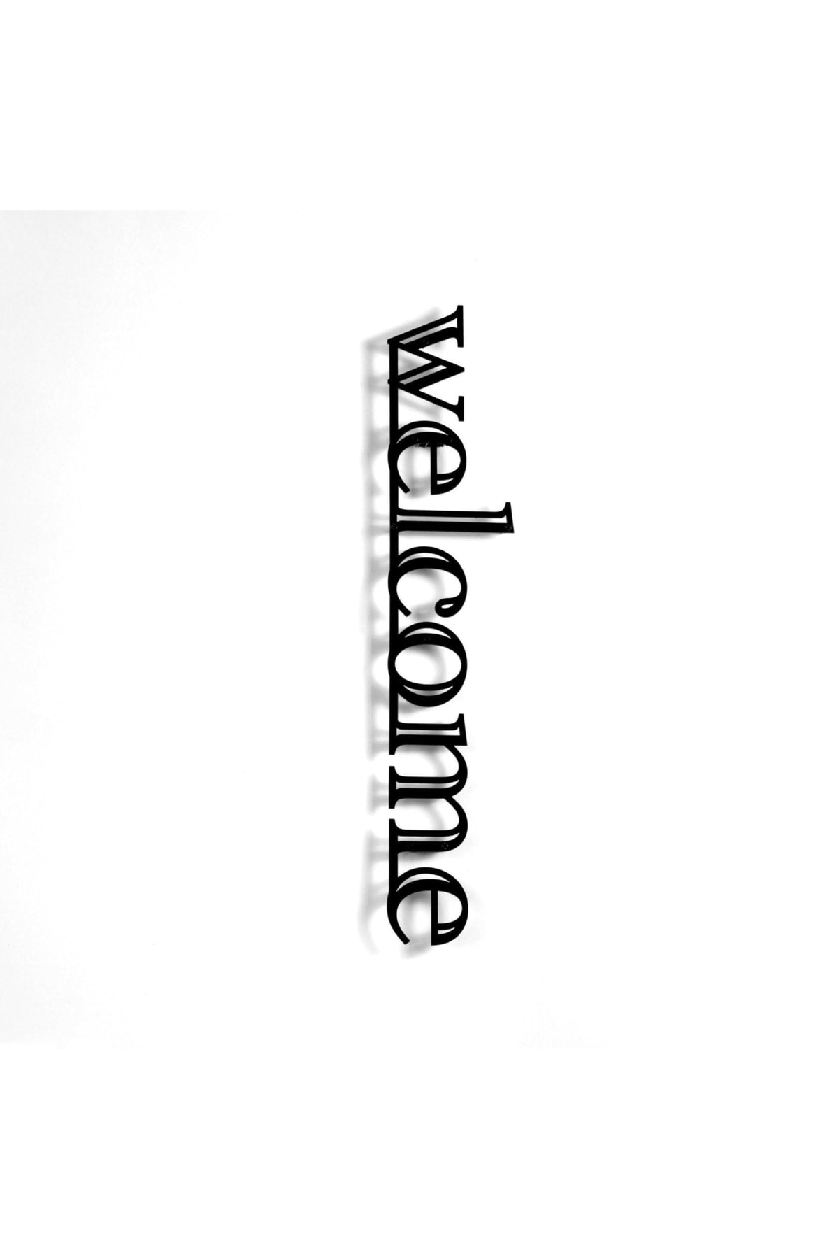 Colorfull Worlds Welcome Yazısı Metal Duvar Dekoru, Ev Ofis Için Modern ...