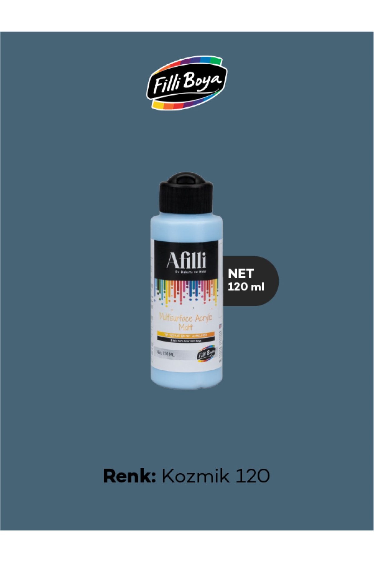 Filli Boya Afilli Multisurface Akrilik Mat 120 ml Kozmik 120 Fiyatı ...
