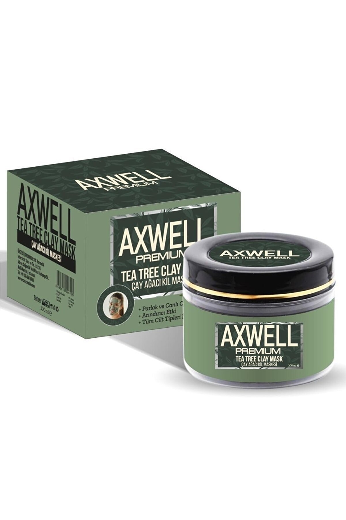 AXWELL PREMIUM Çay Ağacı Kil Maskesi 100ml + Uygulama Fırçası Fiyatı ...