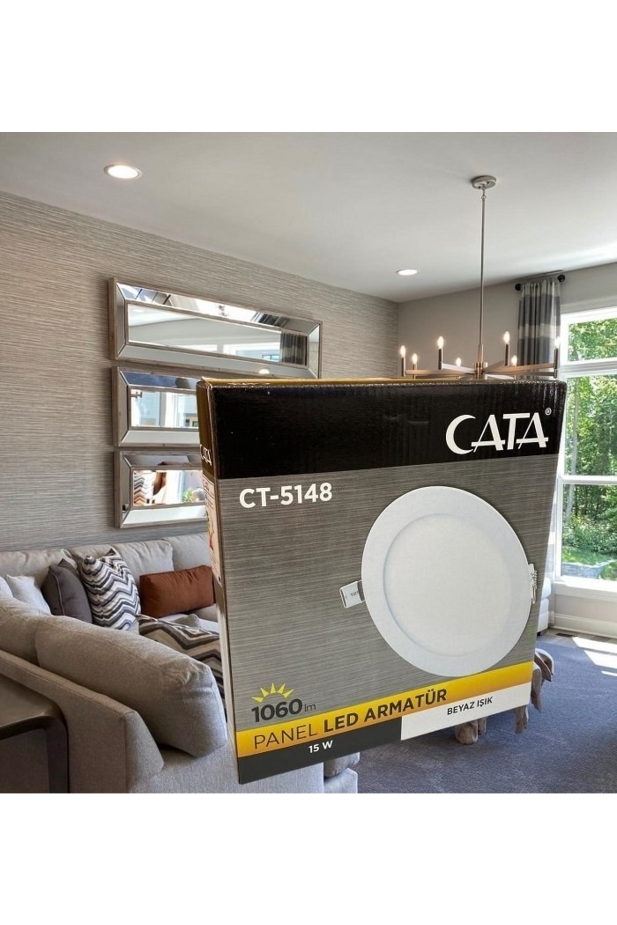Cata 15 Watt Panel Led Ct-5148 Naturel Beyaz Alüminyum KasaFiyatı ...