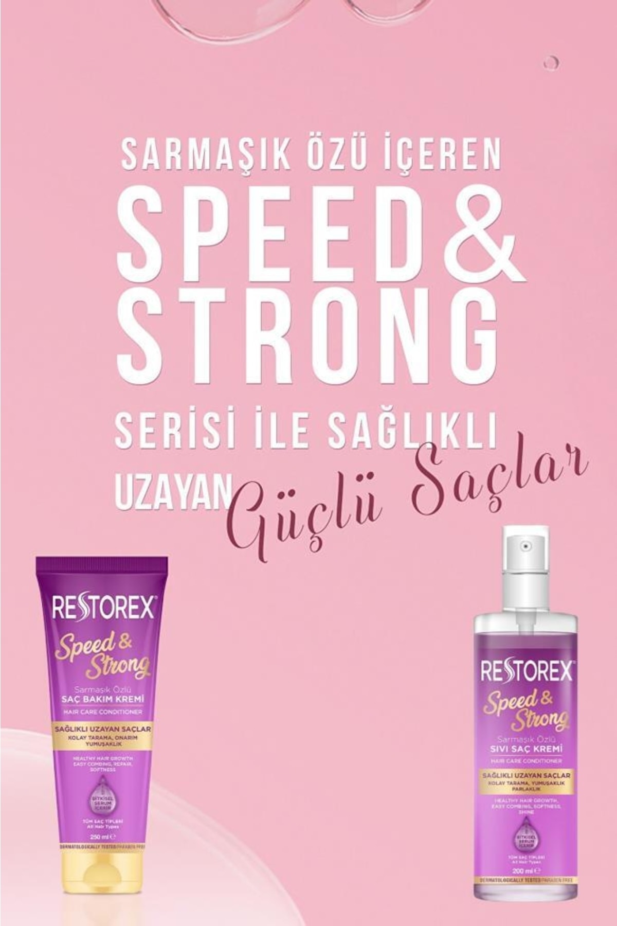 Restorex Yağlı Saçlar Için Hızlı Uzama Etkili 3'lü Saç Bakım Seti ...