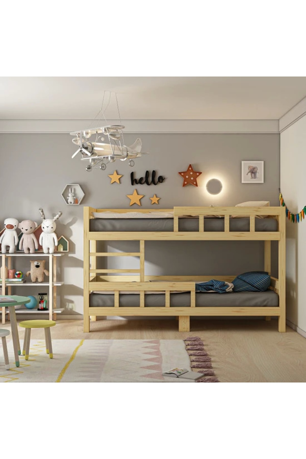 Genel Markalar Montessori Yatak Ranza Doğal Ahşap - Fiyatı, Yorumları