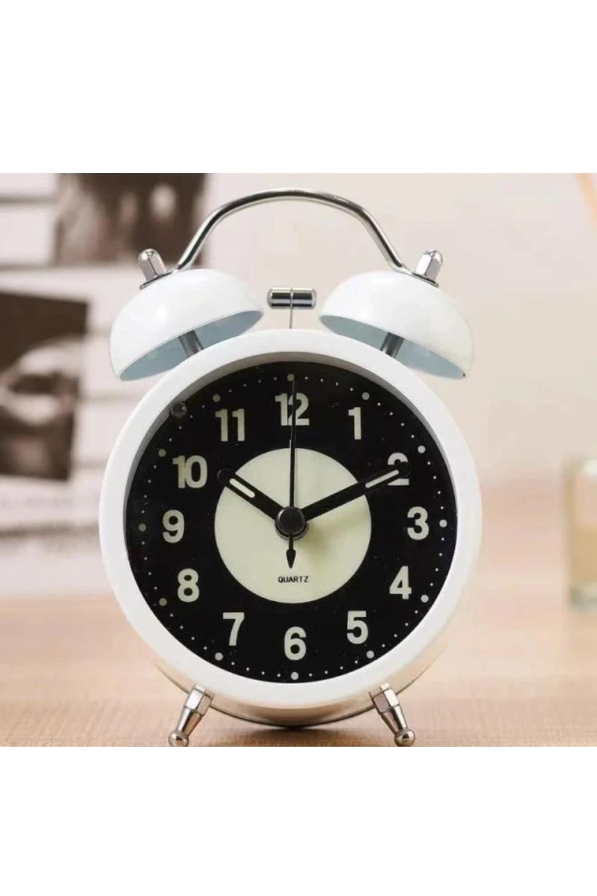 SUME Fosforlu Ve Işıklı Çalar Saat Ev Ofis Aksesuar Nostaljik Masa ...