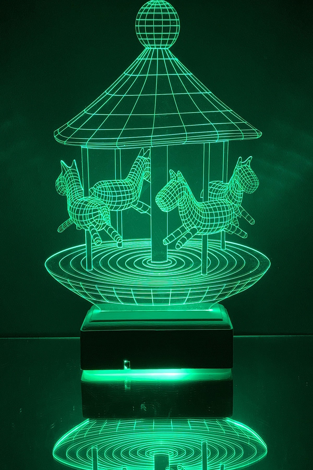 Modiwa Design Çocuklara Hediye 3d Atlı Karınca 16 Renkli Kumandalı Led ...