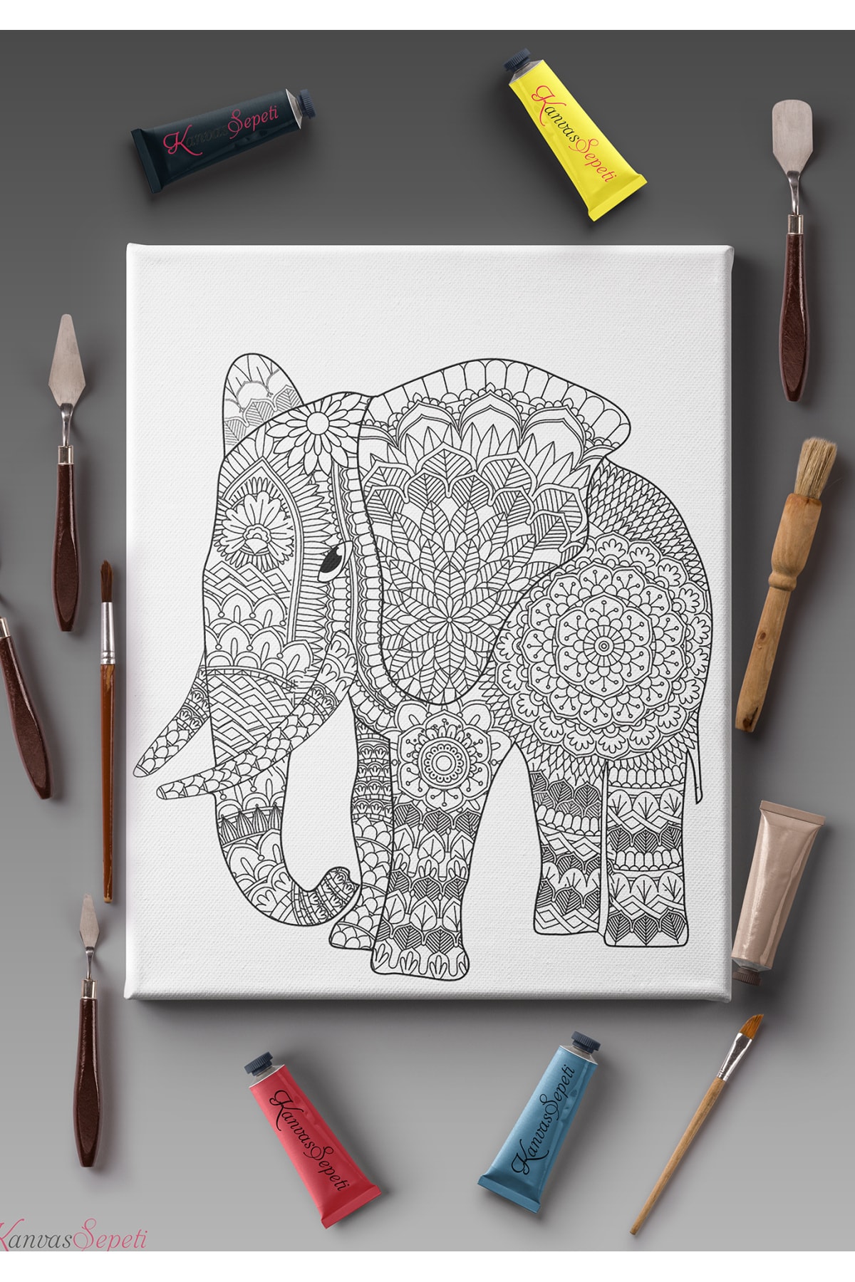 KanvasSepeti 30x20cmtüm Boyama Türlerine Uygun Boyanabilir Tuval ...