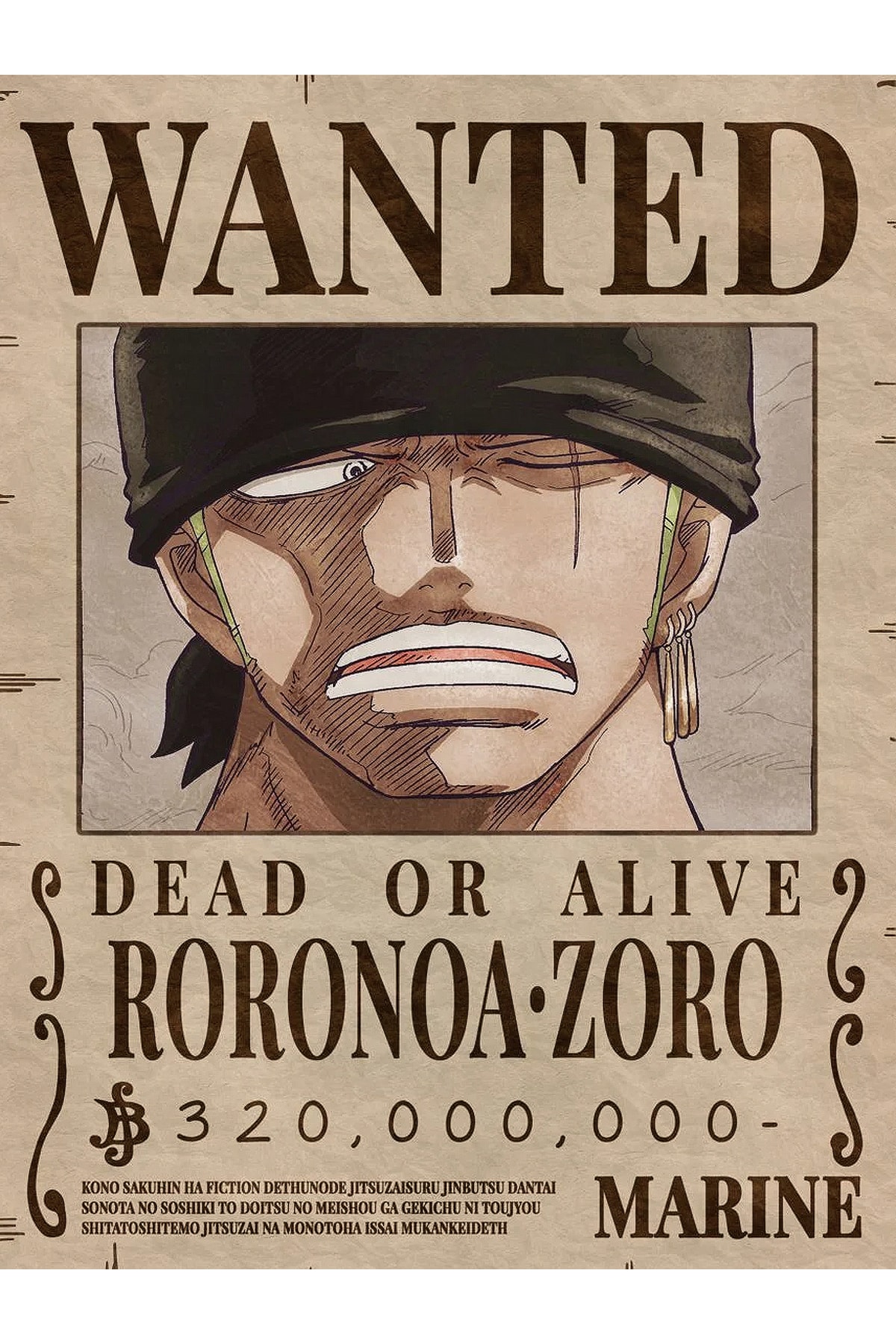 visare 15x20 Cm Roronoa Zoro Anime Poster Mini Ahşap Tablo Vsr Retro-08 ...