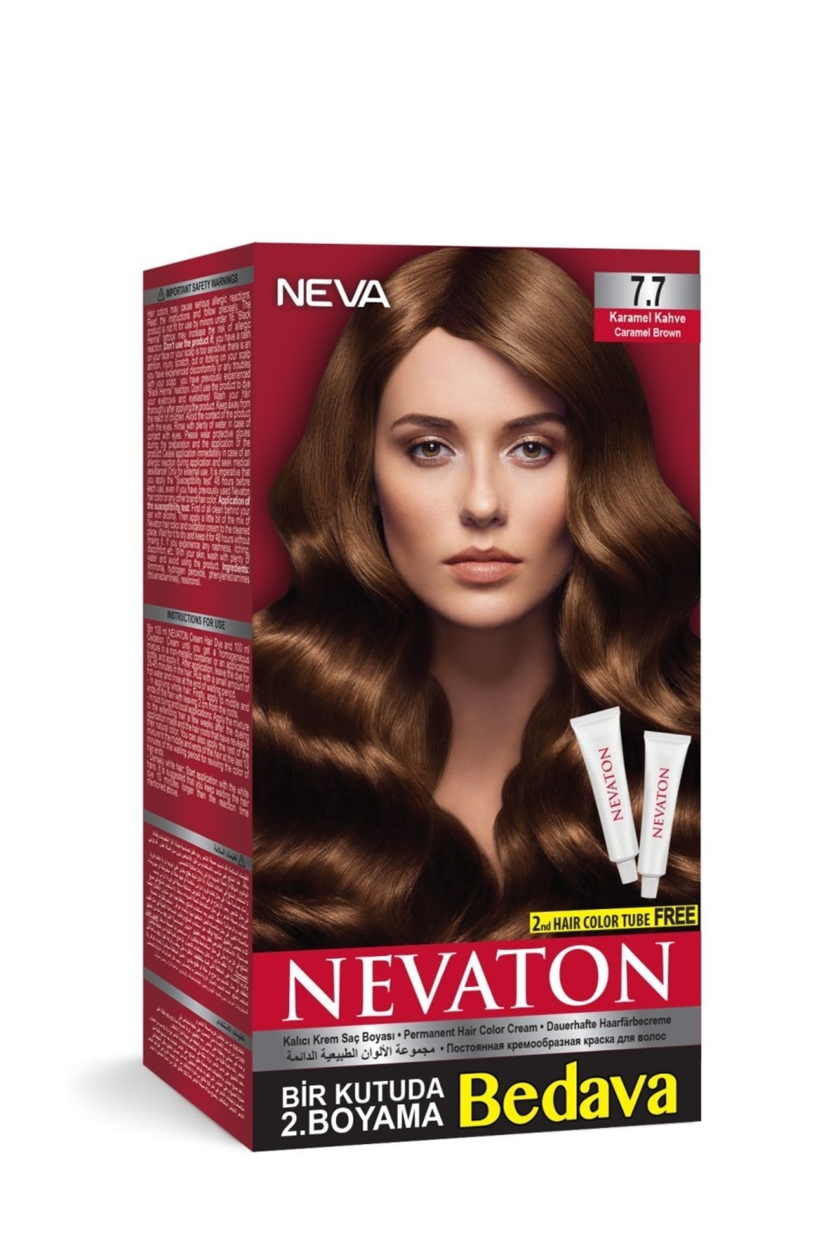 Genel Markalar Nevaton Kalıcı Krem Saç Boyası 7.7 Karamel KahveFiyatı ...