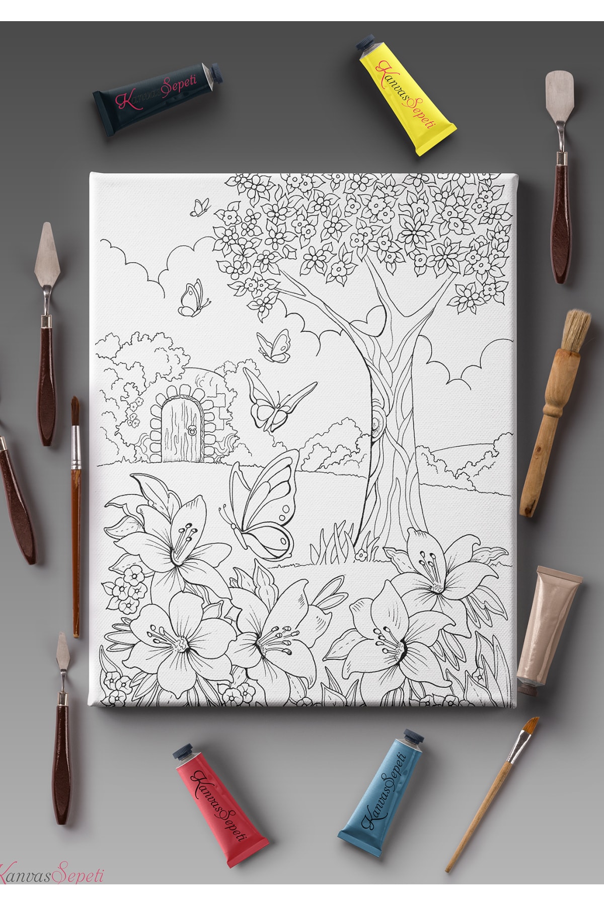 Tuval Sepeti 30x20cmtüm Boyama Türlerine Uygun Boyanabilir Tuval ...