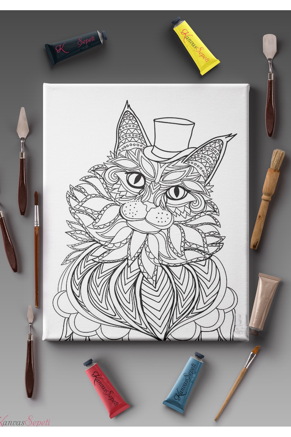 KanvasSepeti 40x30cmtüm Boyama Türlerine Uygun Boyanabilir Tuval ...