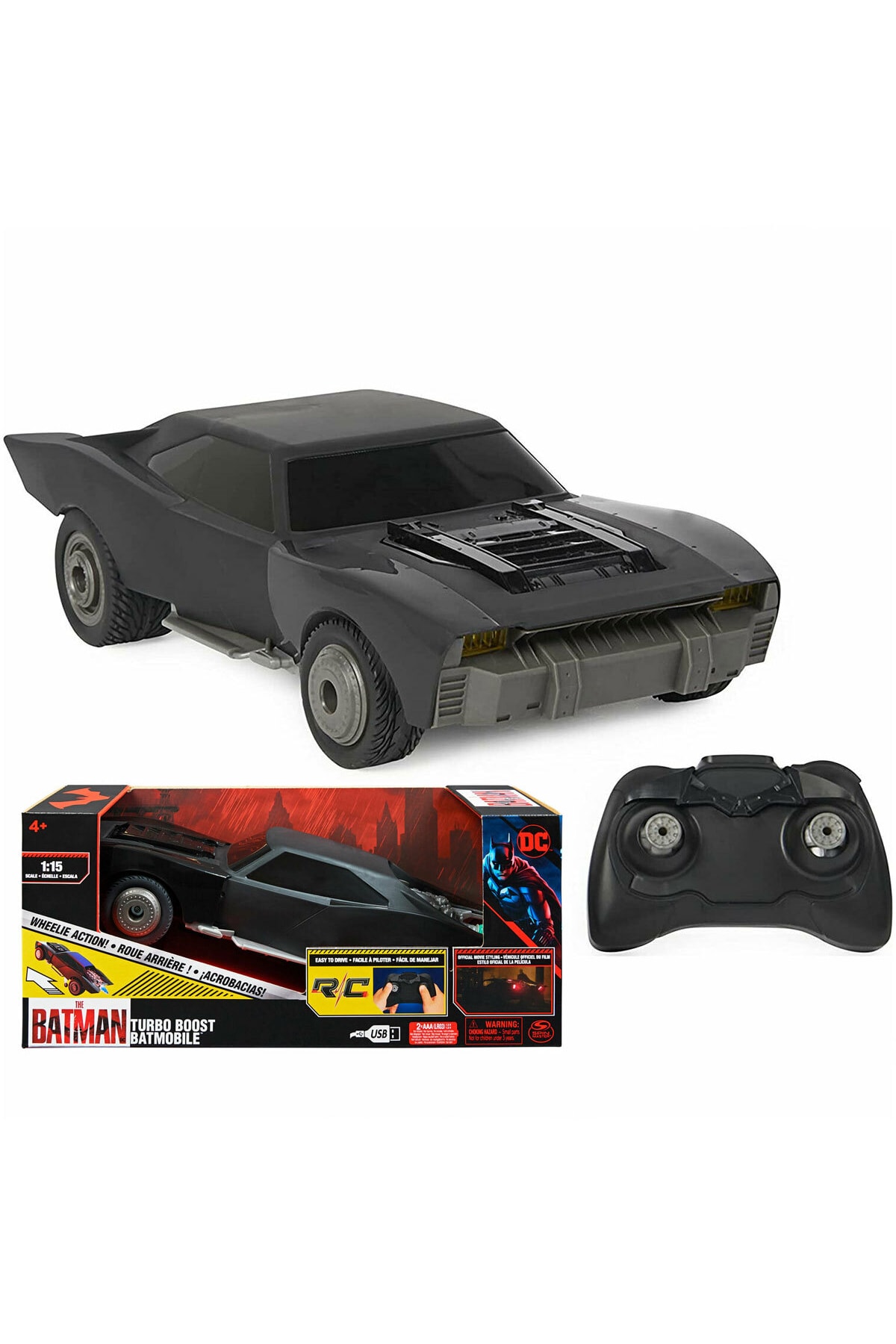 Spinmaster 1:15 Batman Movie Uzaktan Kumandalı Turbo Boost Batmobile ...