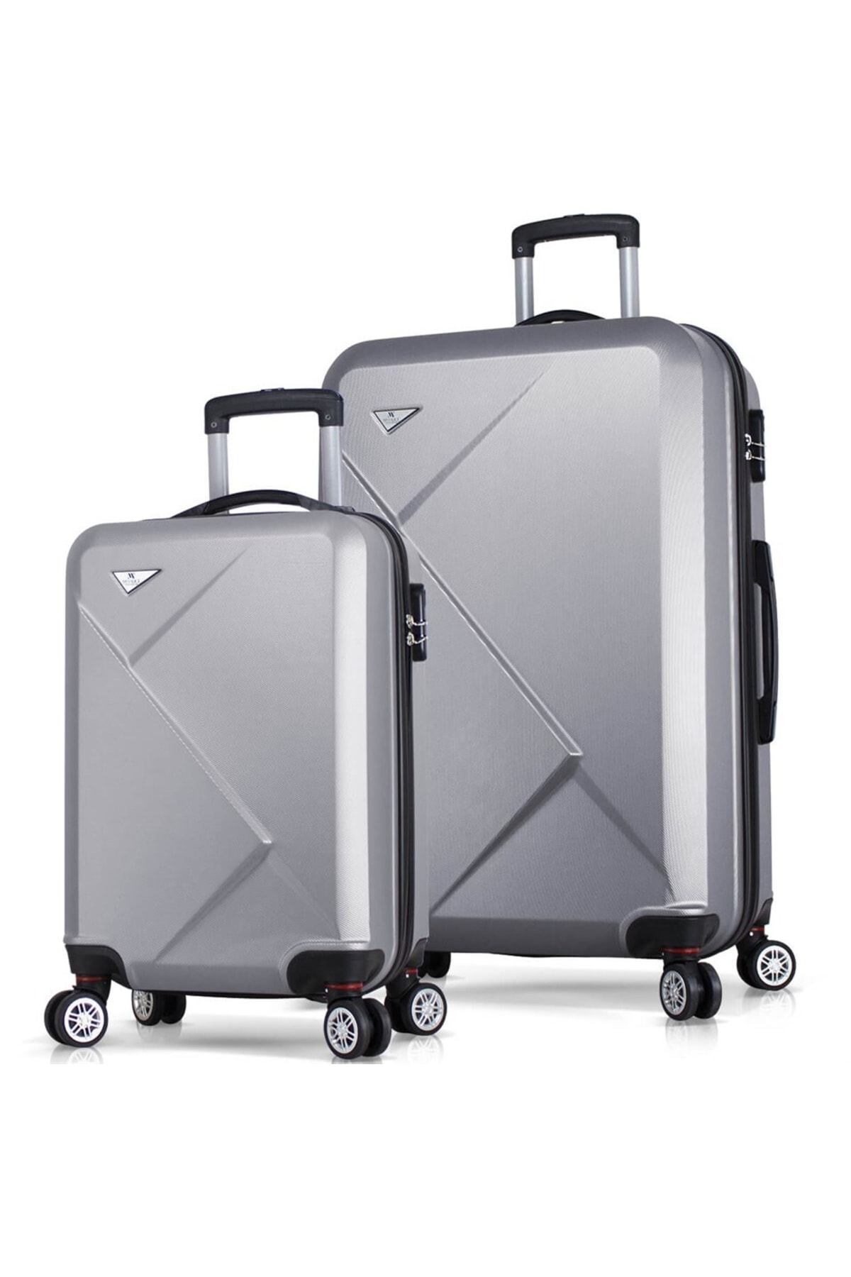 My Valice Diamond Abs Kabin Ve Büyük Boy Gri 2'li Valiz Seti Fiyatı ...